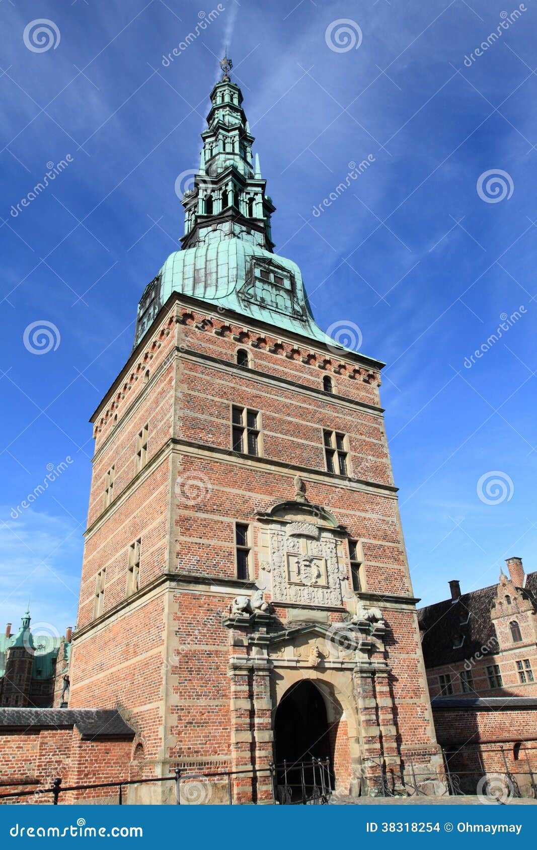 Medieval Danish tower stock photo. Image of garden, landscape - 38318254