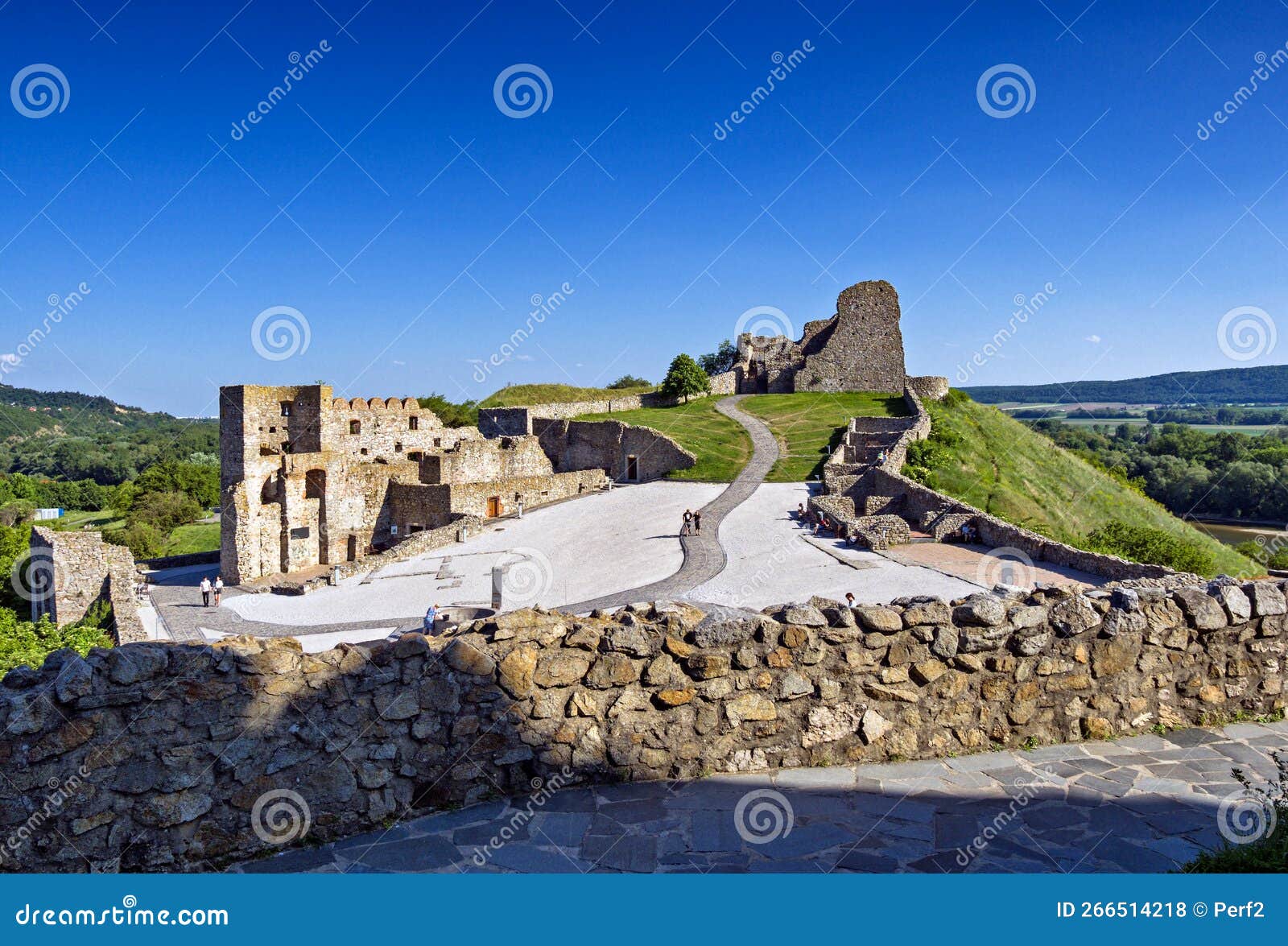 Medieval Devin Castle stock photo. Image of medieval - 266514218