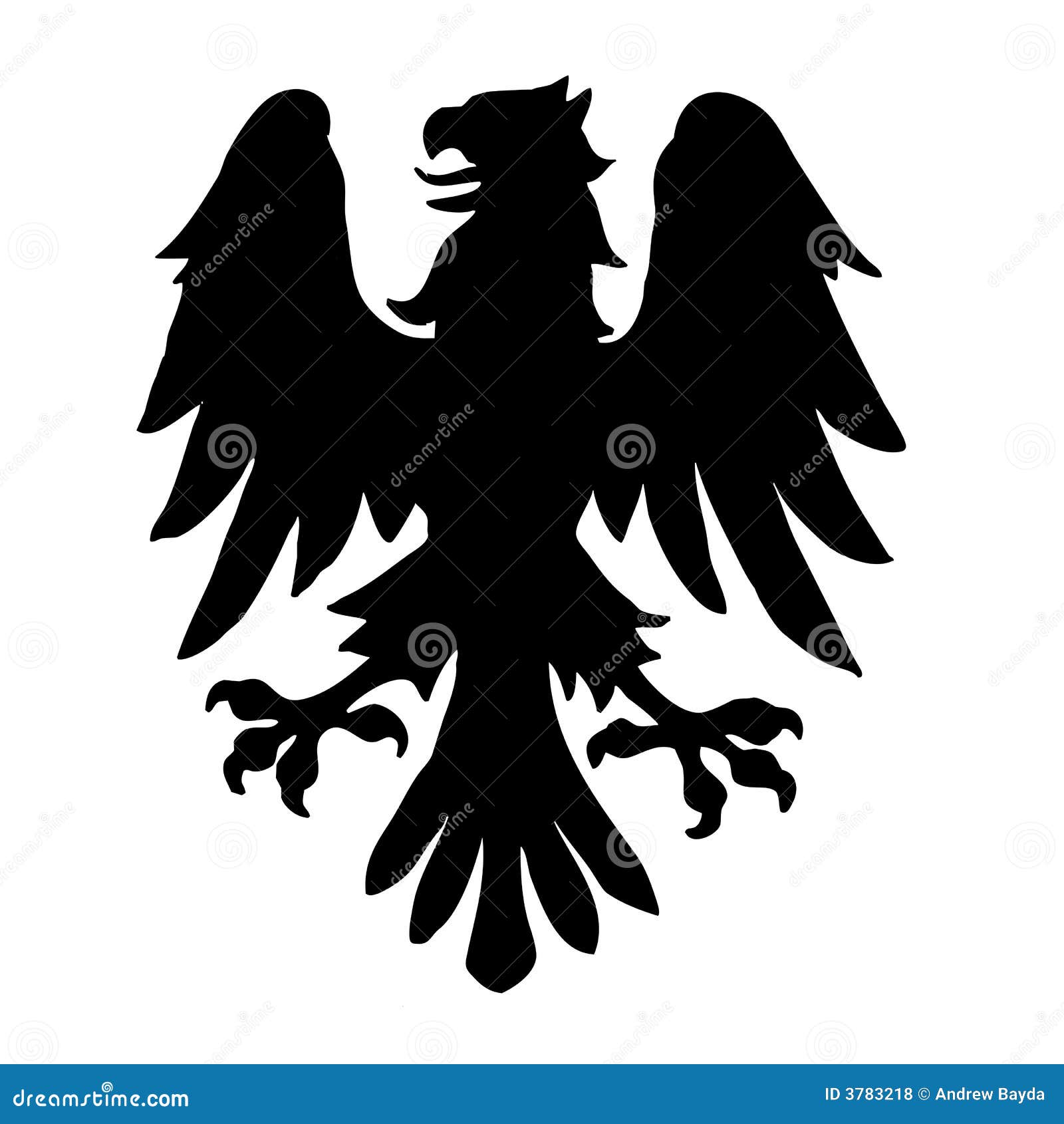 Medieval Eagle stock vector. Illustration of hawk, majestic - 3783218