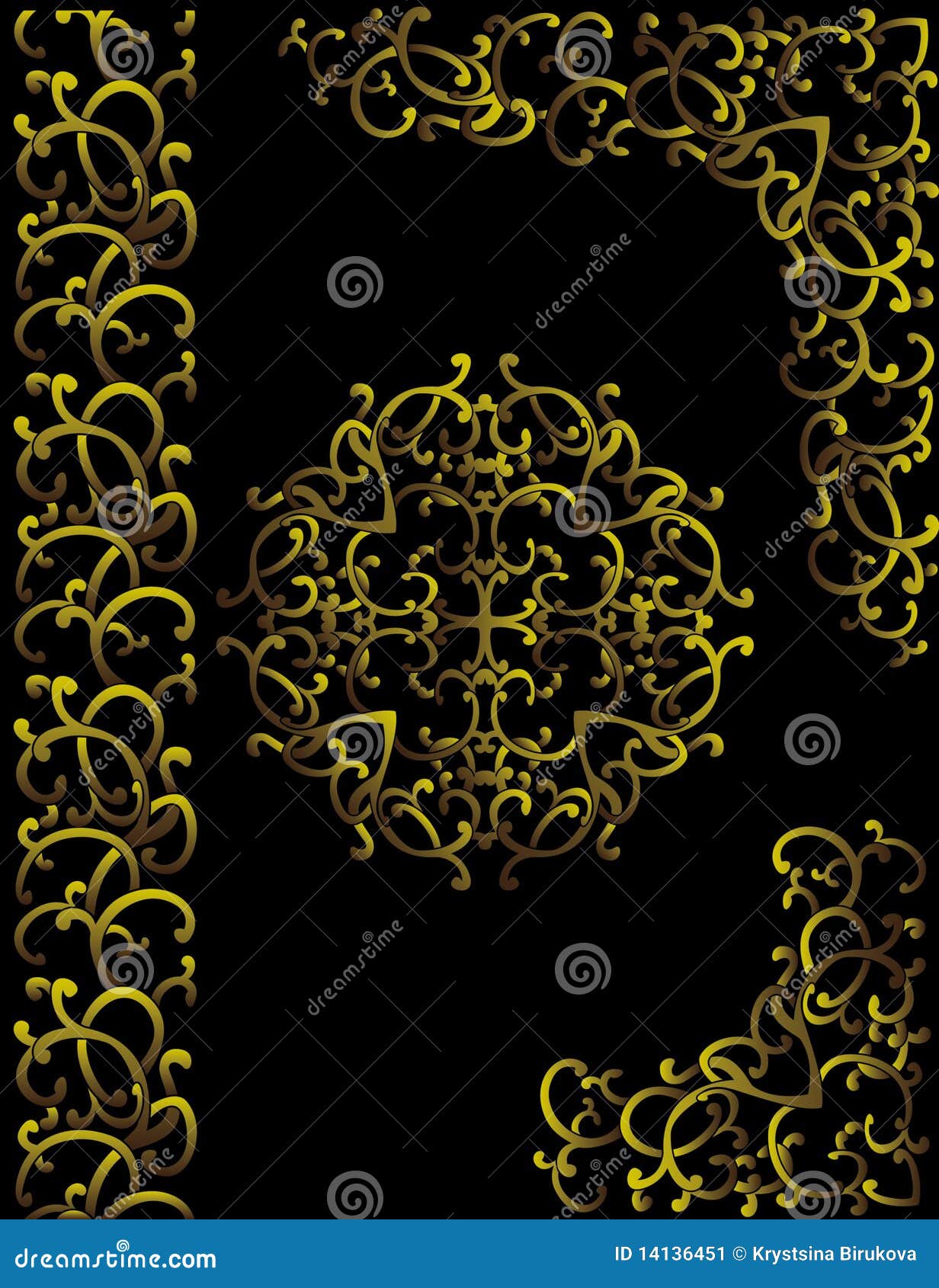 Medieval elements set stock vector. Illustration of filigree - 14136451