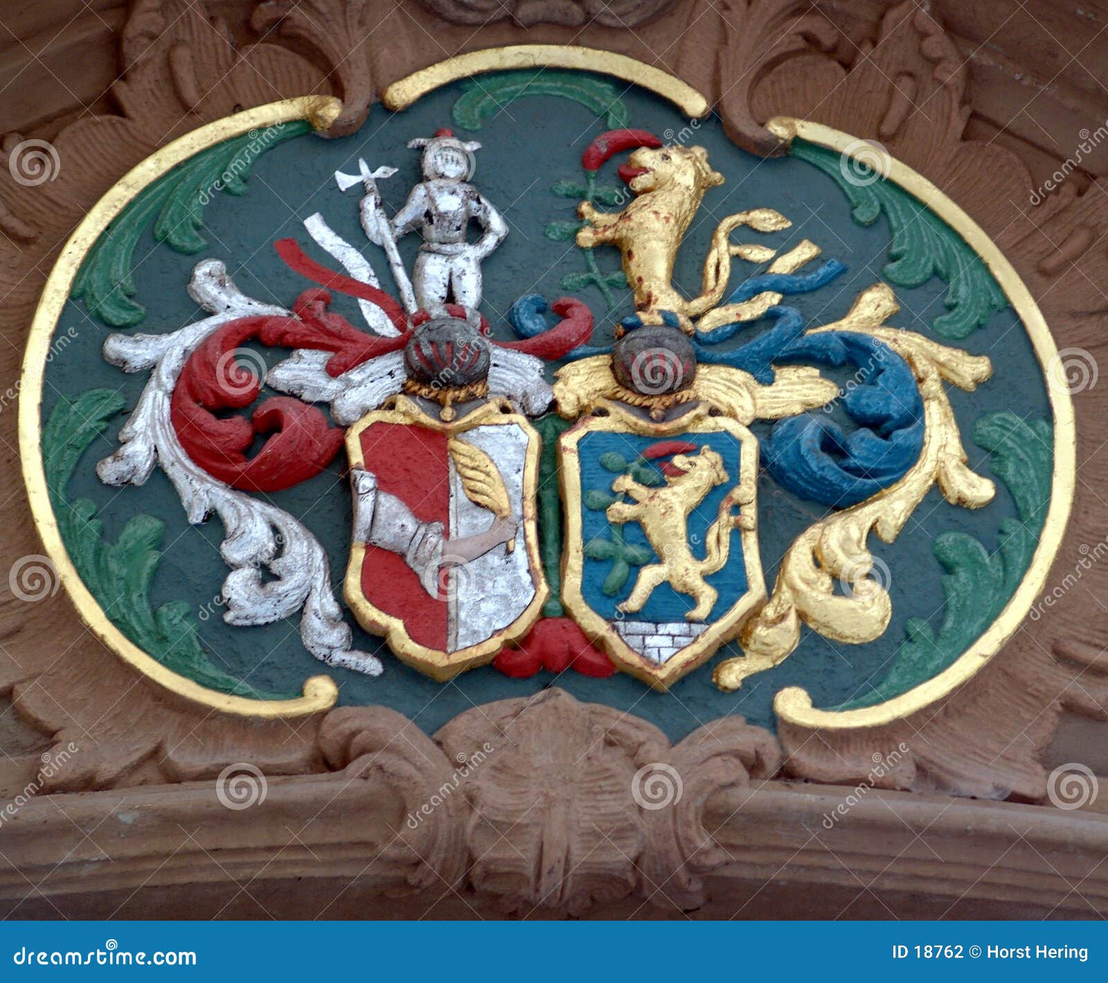 Medieval emblem stock photo. Image of europe, banner, knight - 18762