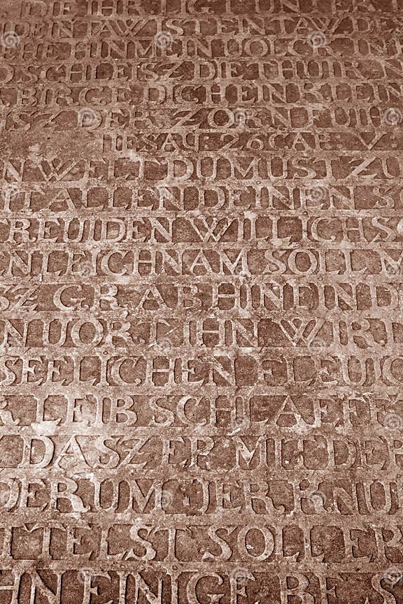 Medieval Engraved Stone Plate Stock Image - Image of writings, medieval ...