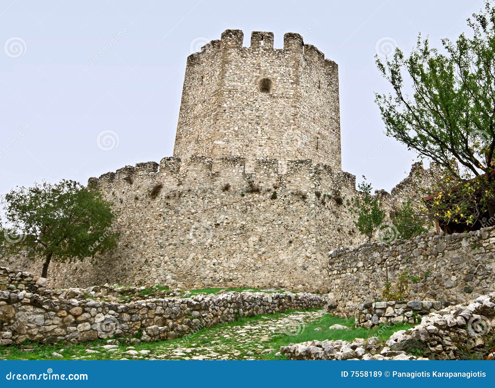 Medieval Era Castle in South Europe Stock Image - Image of pictorial ...