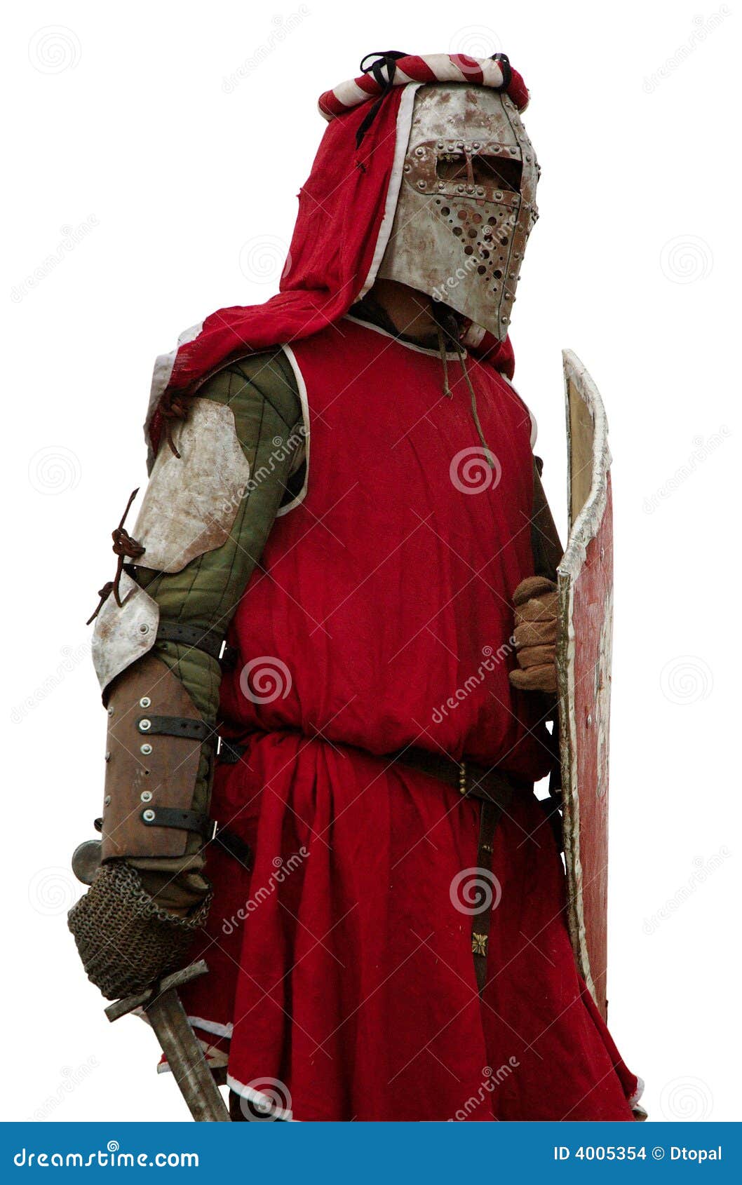 Medieval European Knight Isolated Stock Photo - Image of body, armor ...