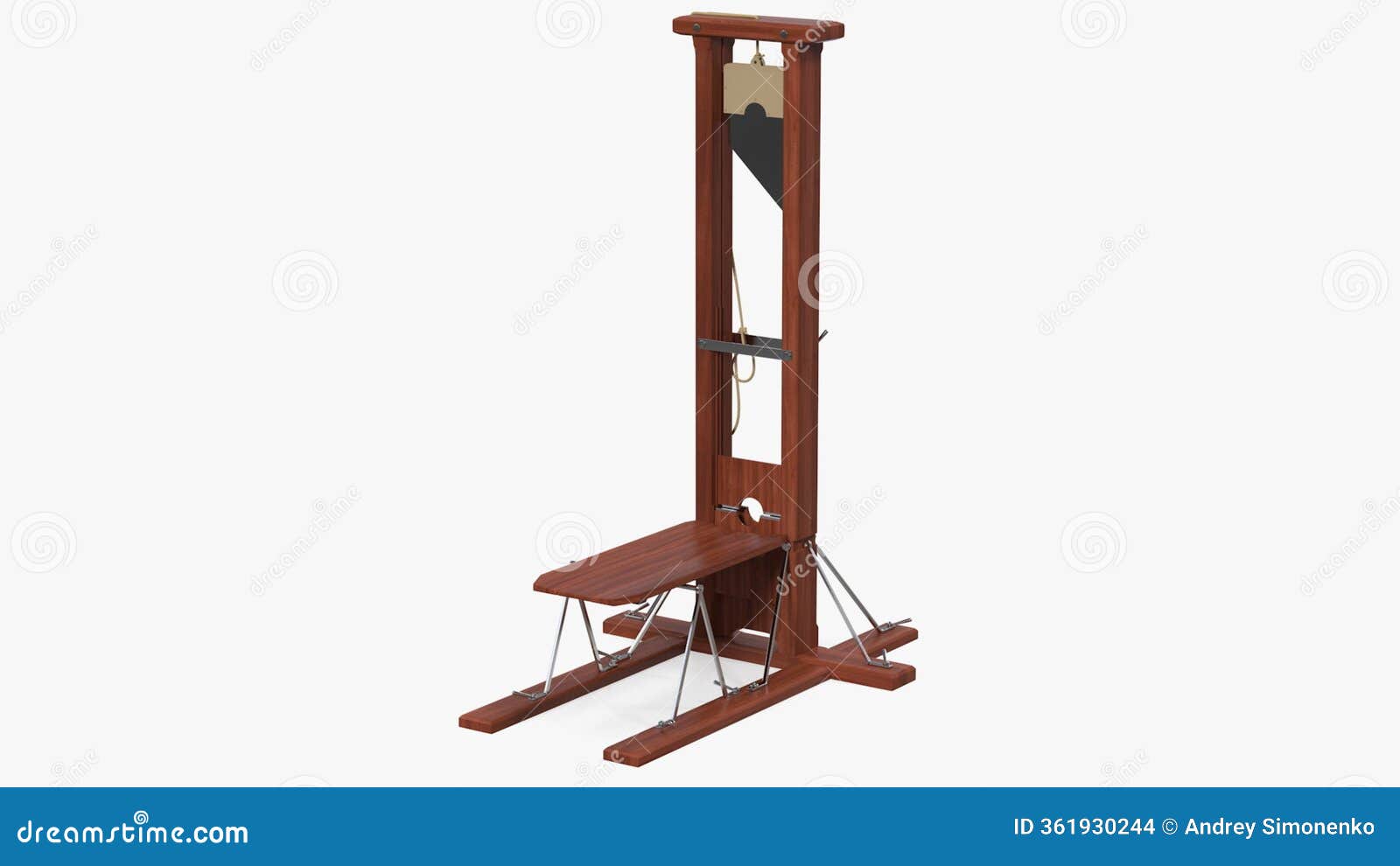 Medieval Execution Device with Detailed Wooden Structure Stock Photo ...