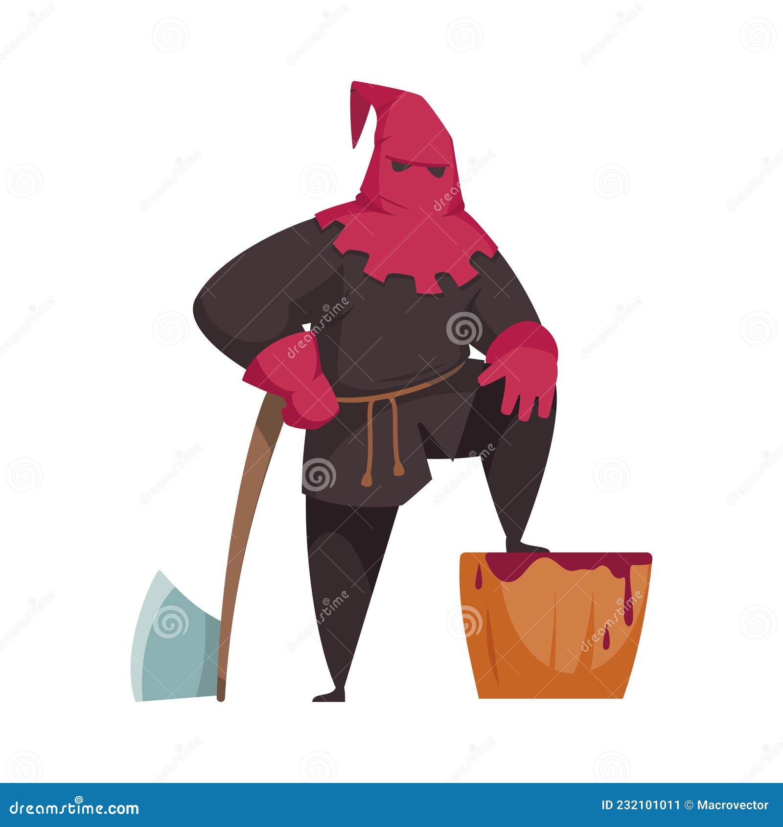 Medieval Executioner Icon stock vector. Illustration of fantasy - 232101011