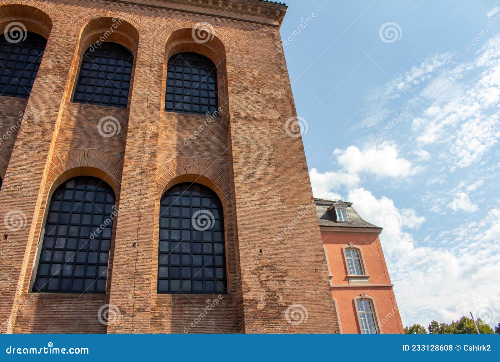 Medieval Exterior of the Basilica of Constantine in Trier, Germany ...