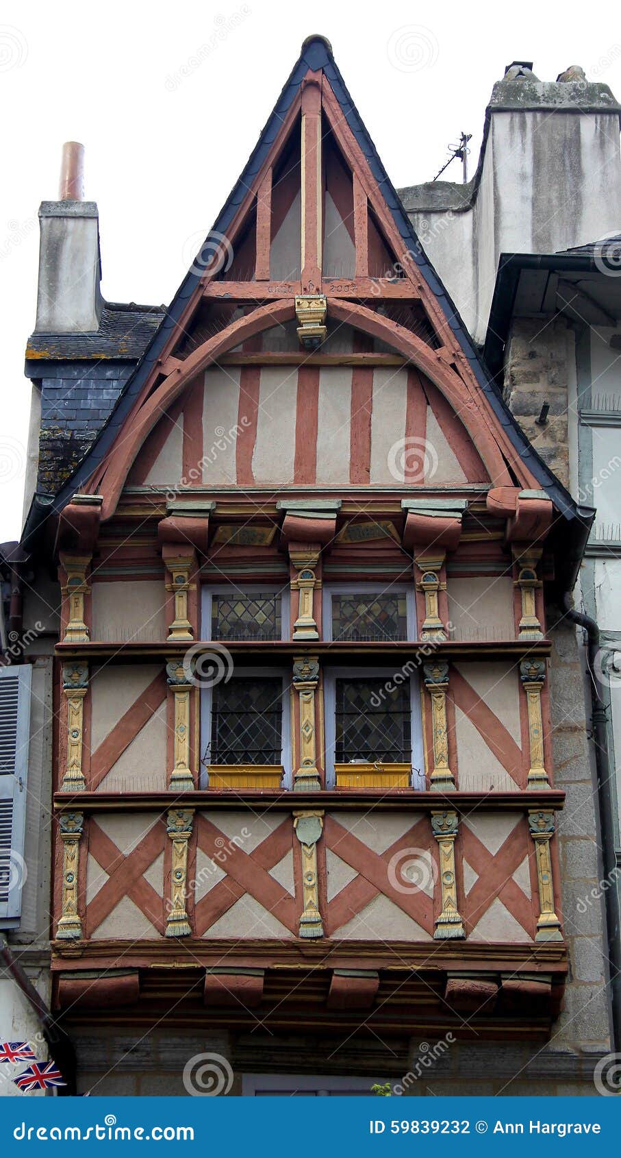 Medieval facade stock photo. Image of roof, conservation - 59839232