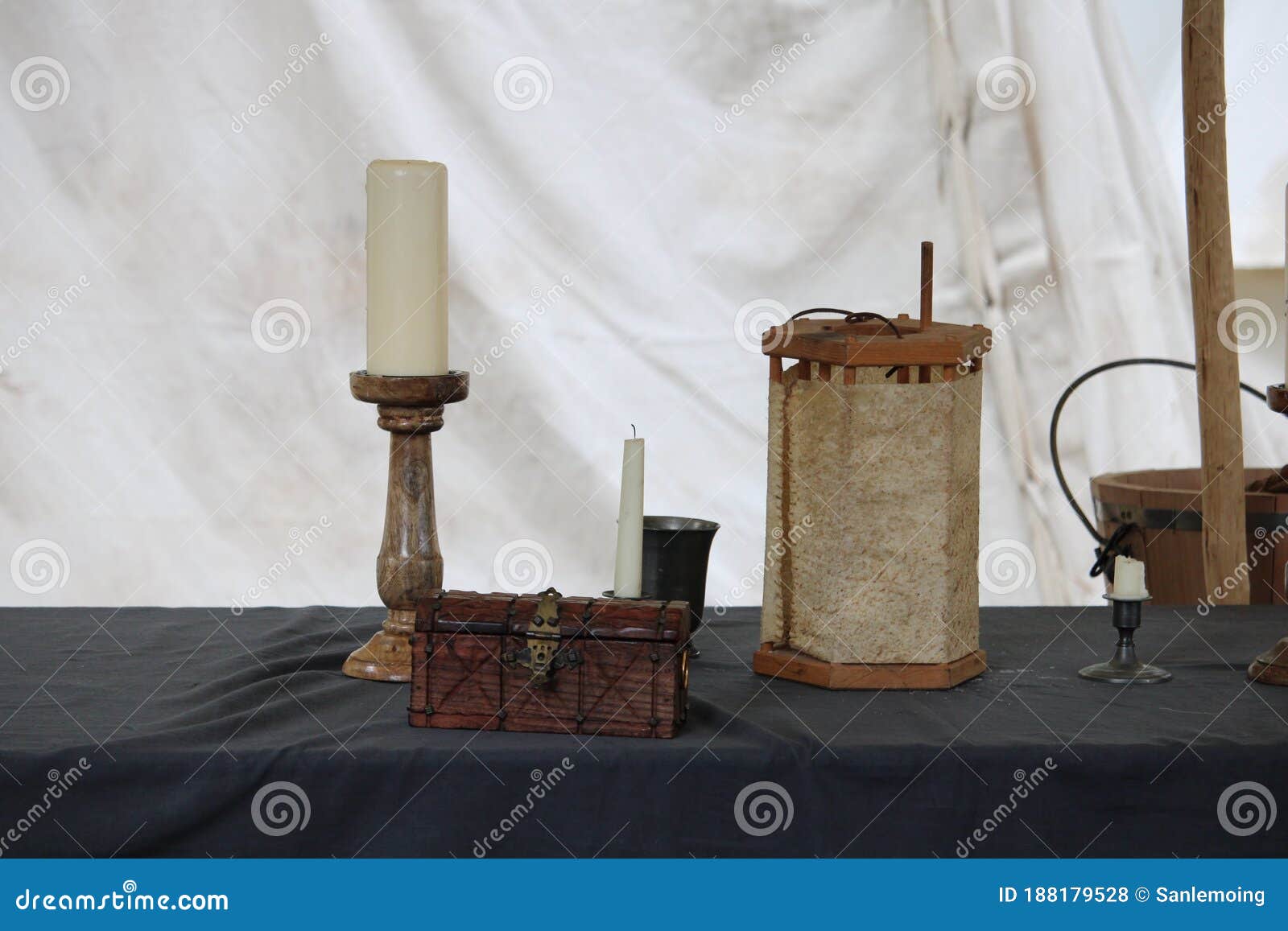 Medieval fair objects stock photo. Image of france, focus - 188179528