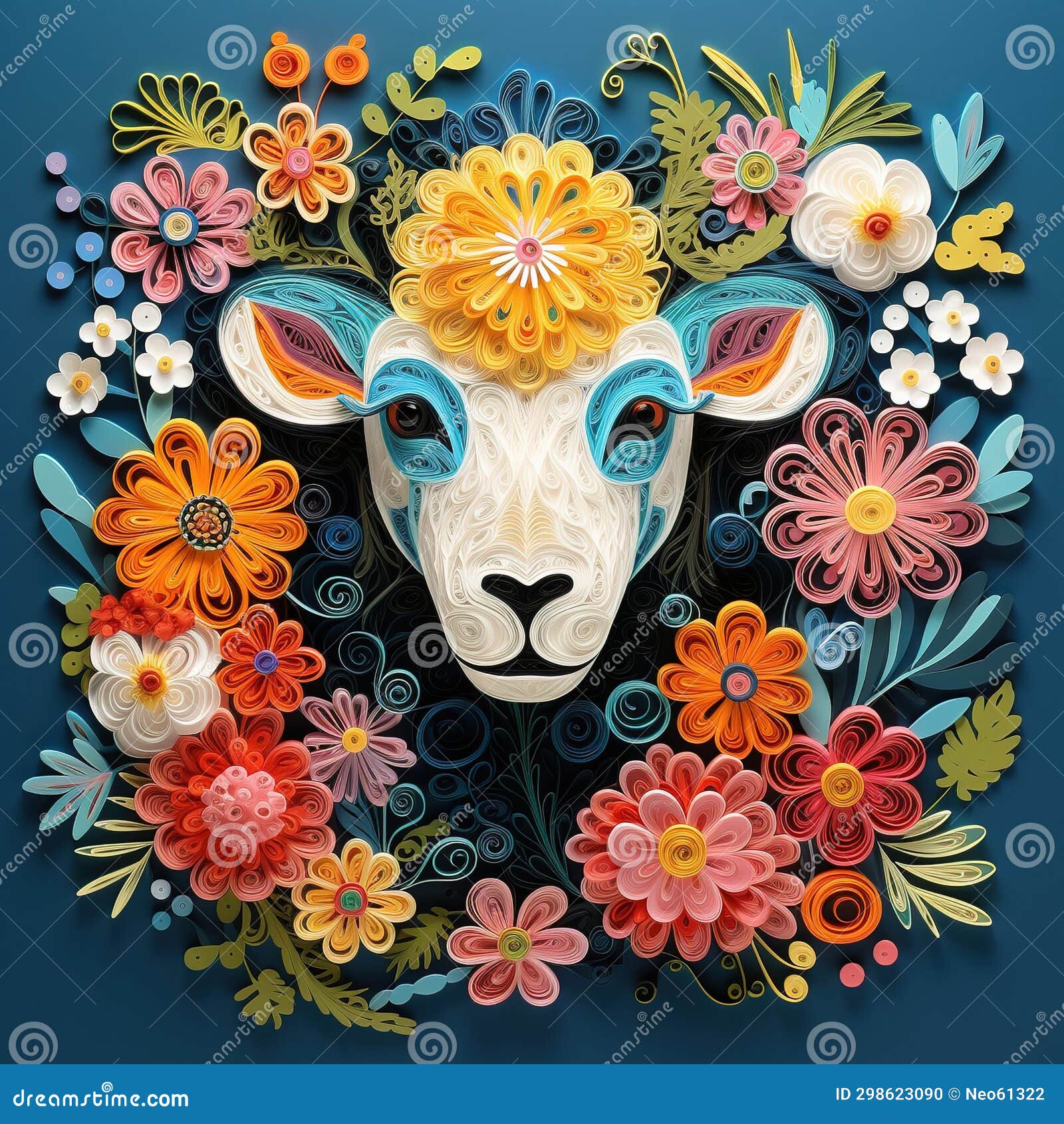 A Medieval Fall Cornucopia Table Overflowing Animal Happy People ...