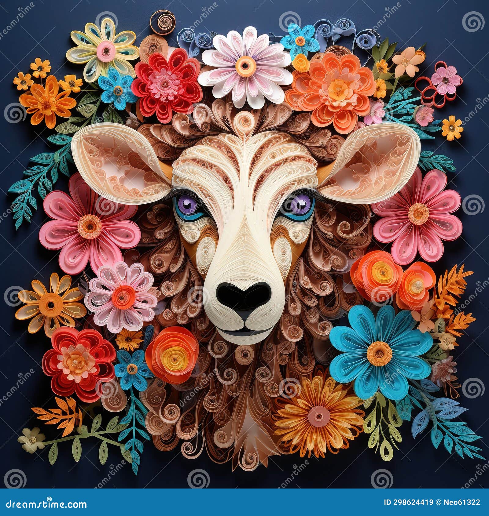 A Medieval Fall Cornucopia Table Overflowing Animal Happy People ...