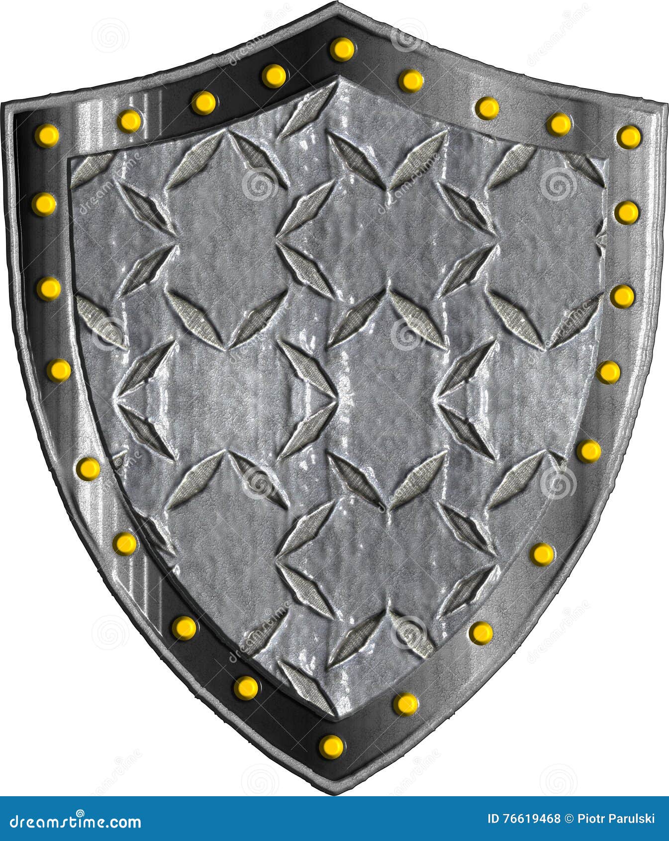 Medieval Fantasy Shield with Decorative Abstract Elements Stock ...