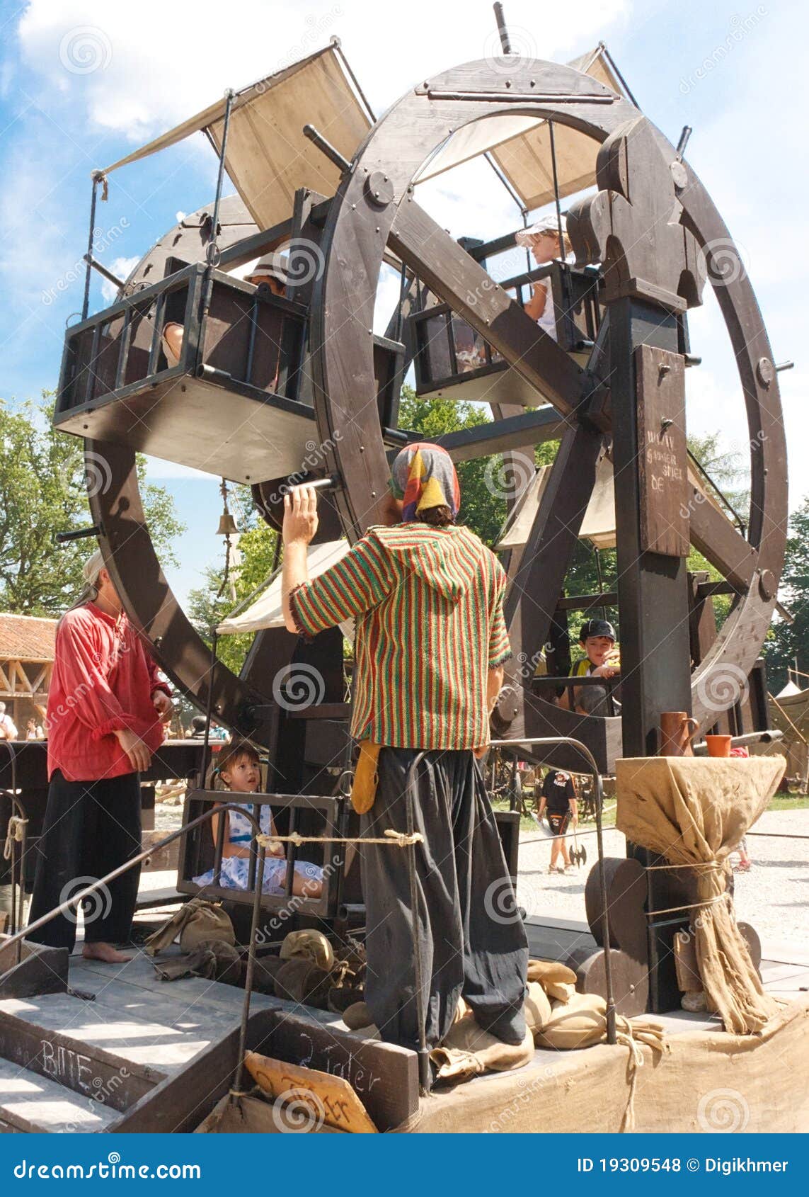 Medieval Fairy Swing editorial stock photo. Image of kids - 19309548