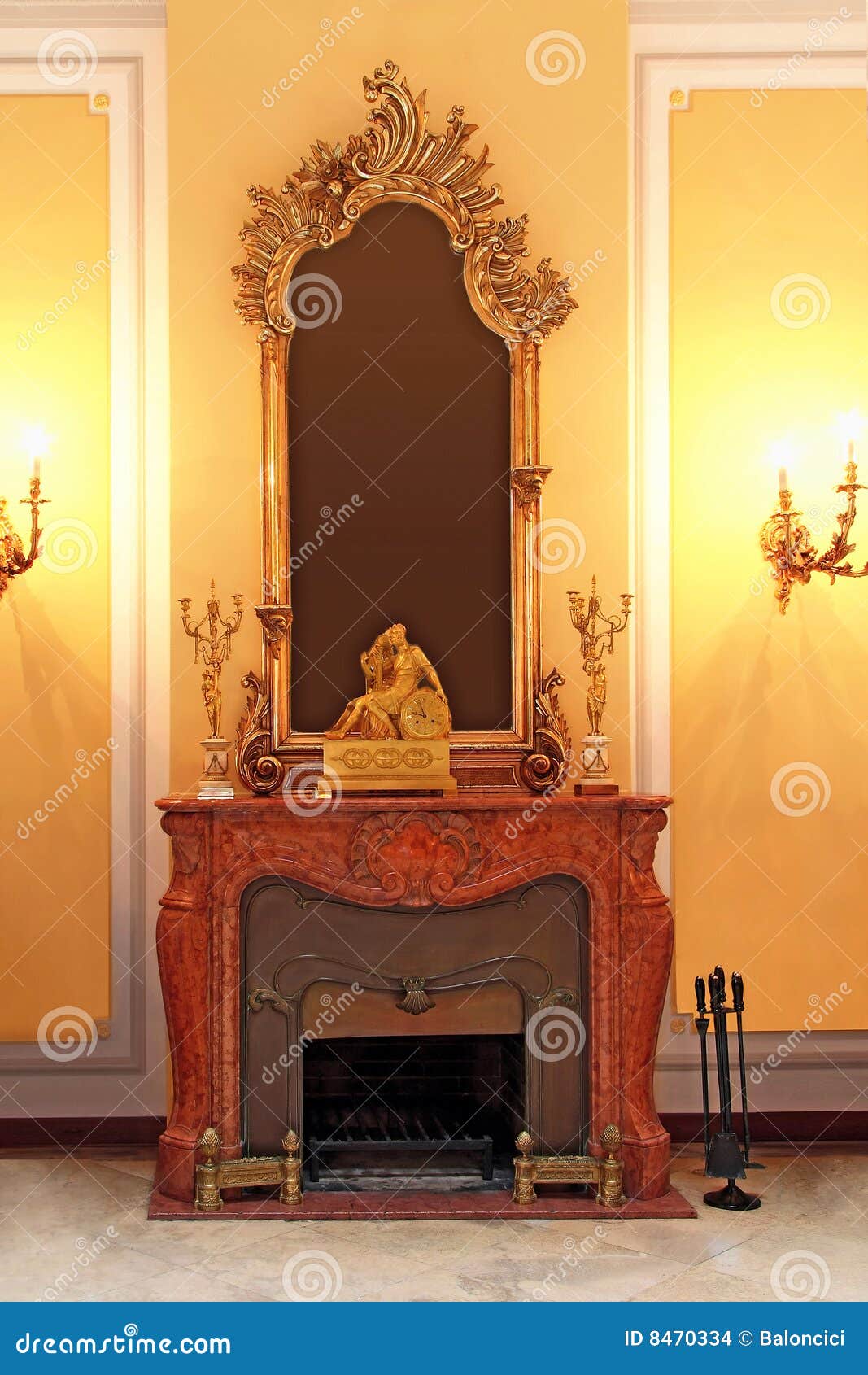 Medieval fireplace stock photo. Image of castle, ancient - 8470334