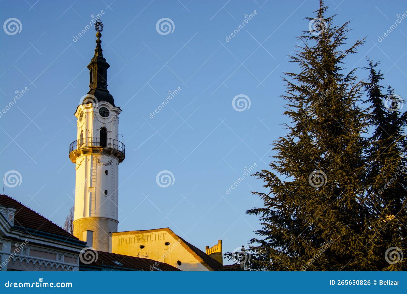 Medieval Firewatch Tower in the City of Veszprem Stock Photo - Image of ...