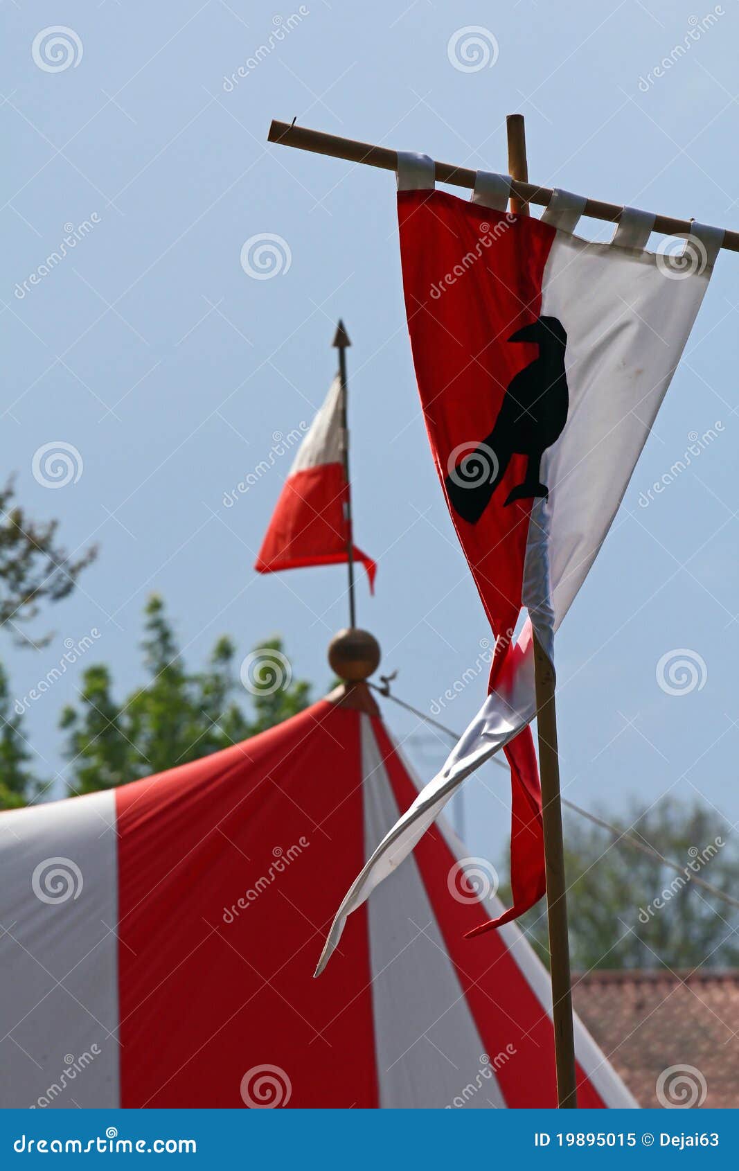 Medieval flag stock image. Image of country, warrior - 19895015