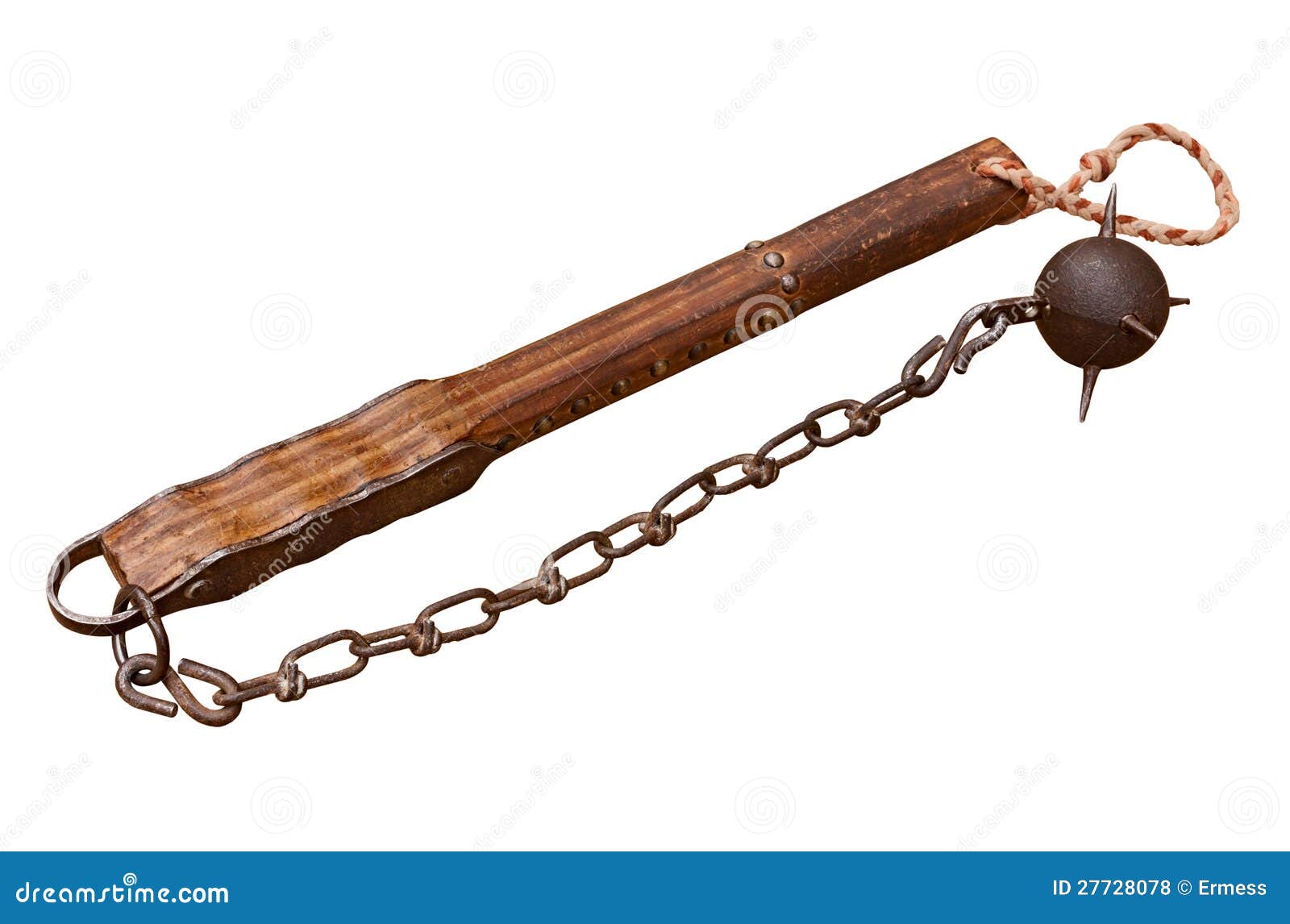 Medieval flail stock photo. Image of chain, clipping - 27728078