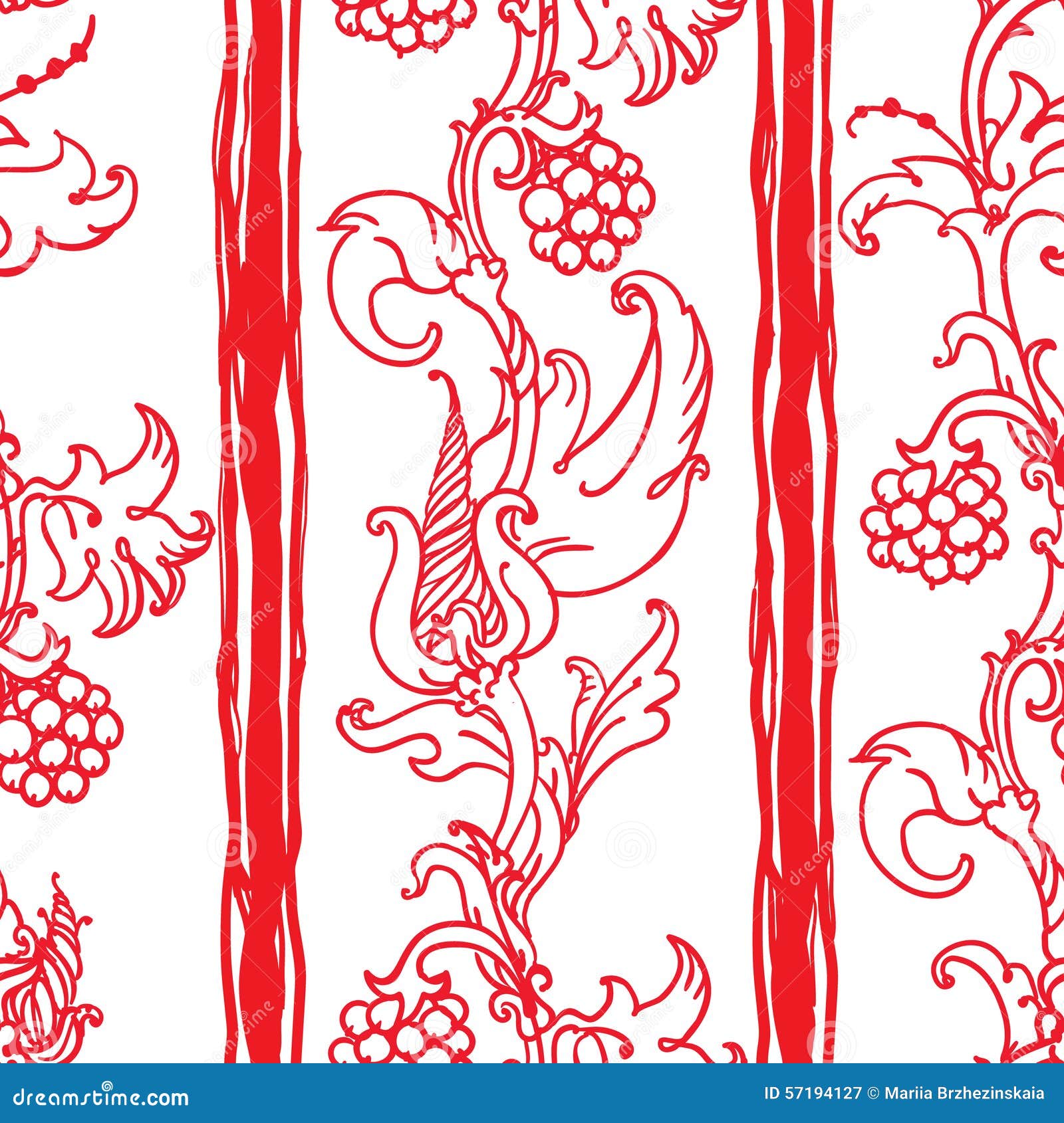 Medieval Floral Royal Pattern. Royalty-Free Cartoon | CartoonDealer.com ...