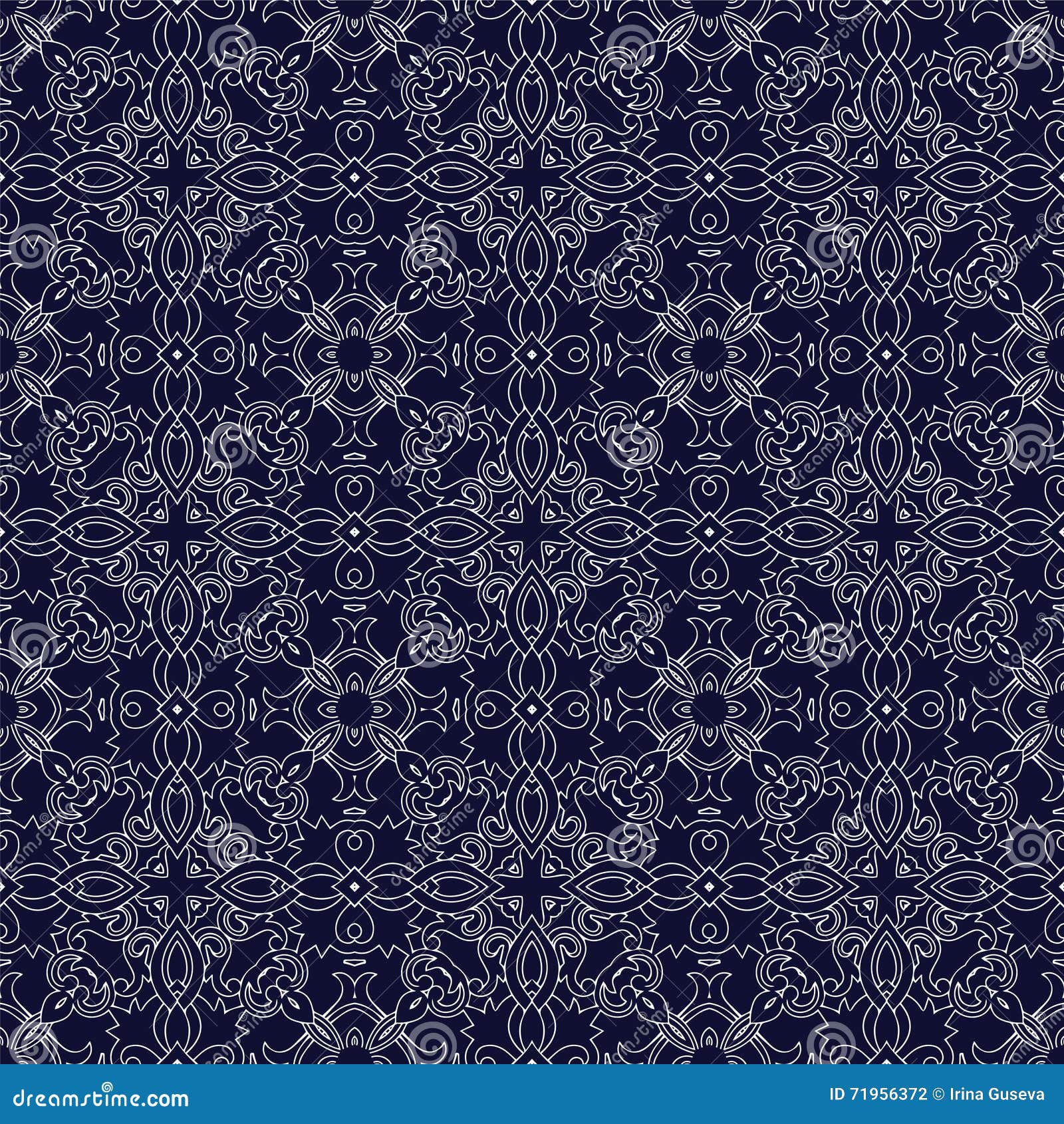 Medieval Floral Seamless Pattern. Stock Vector - Illustration of retro ...