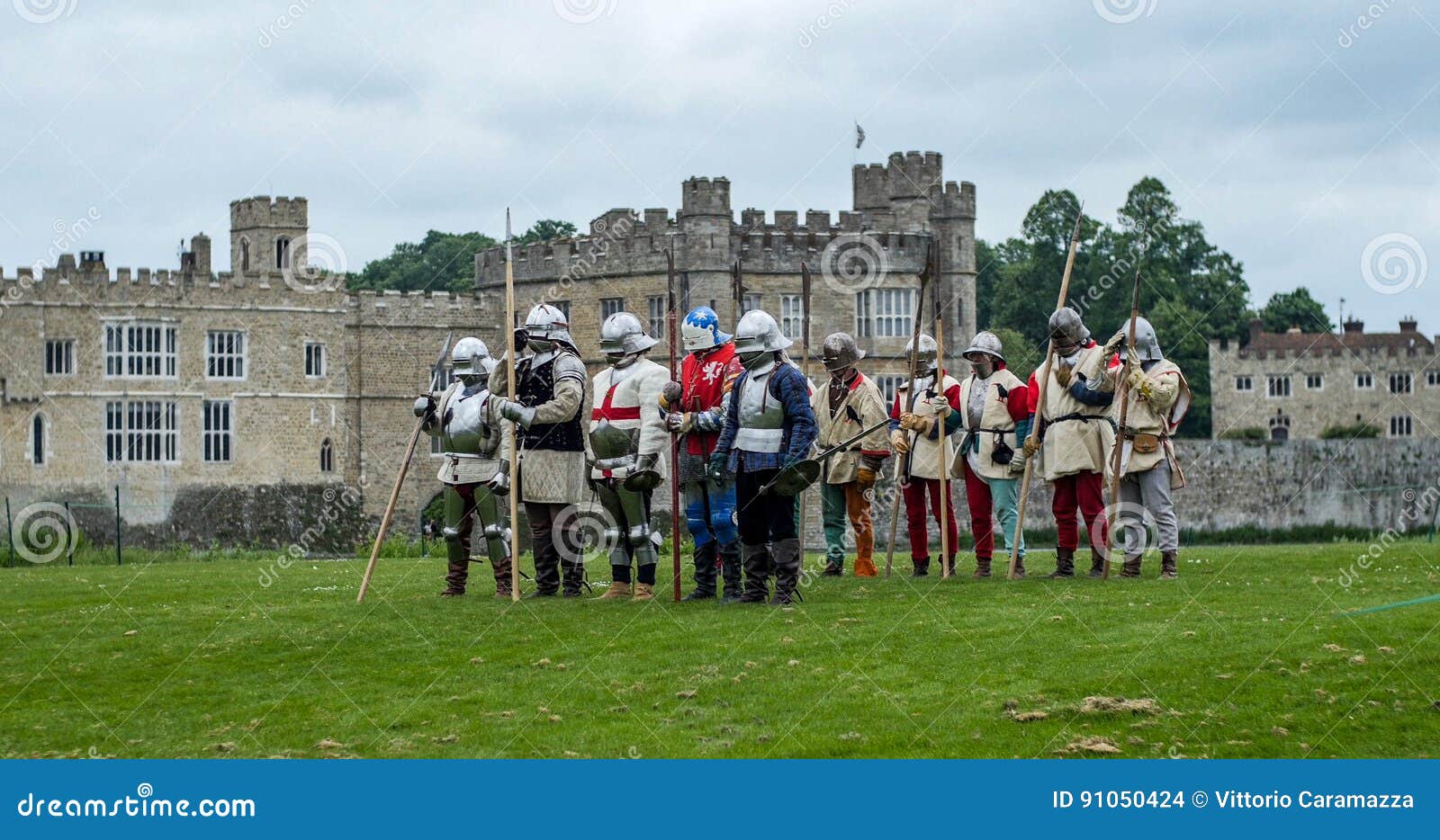 Medieval Foot Soldiers With Spears Editorial Stock Image - Image of ...