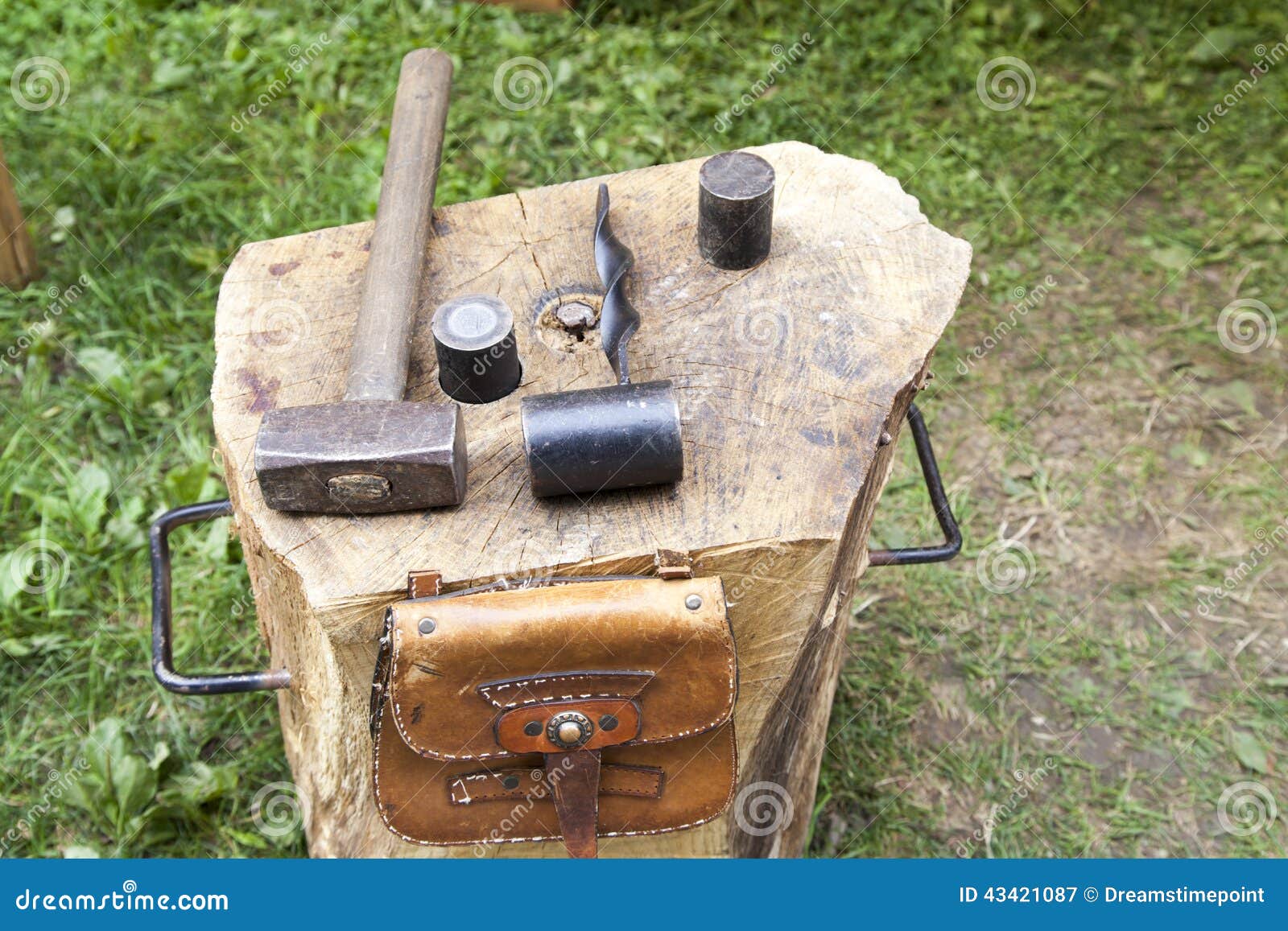 Medieval forging tools stock image. Image of medieval - 43421087