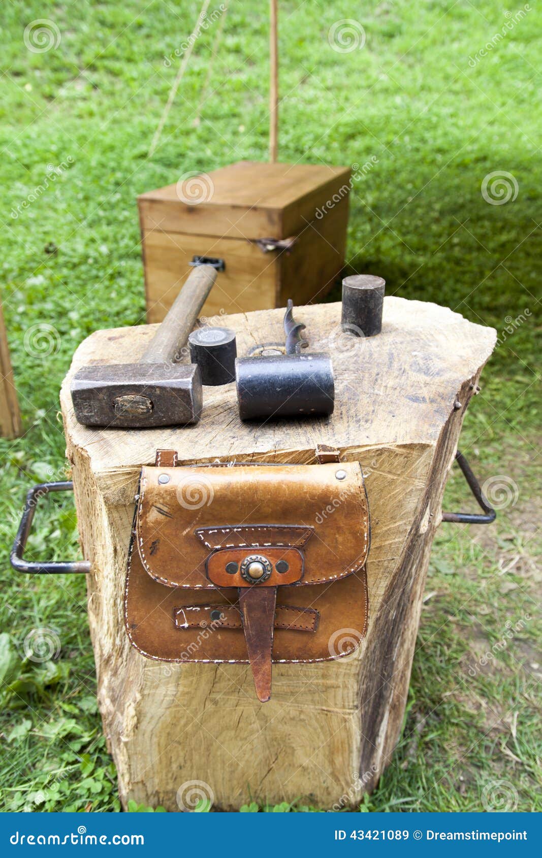 Medieval forging tools stock image. Image of metal, medieval - 43421089