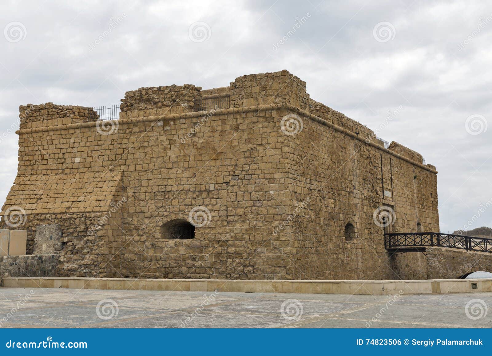 Medieval Fort in Paphos on Cyprus Stock Photo - Image of famous, europe ...