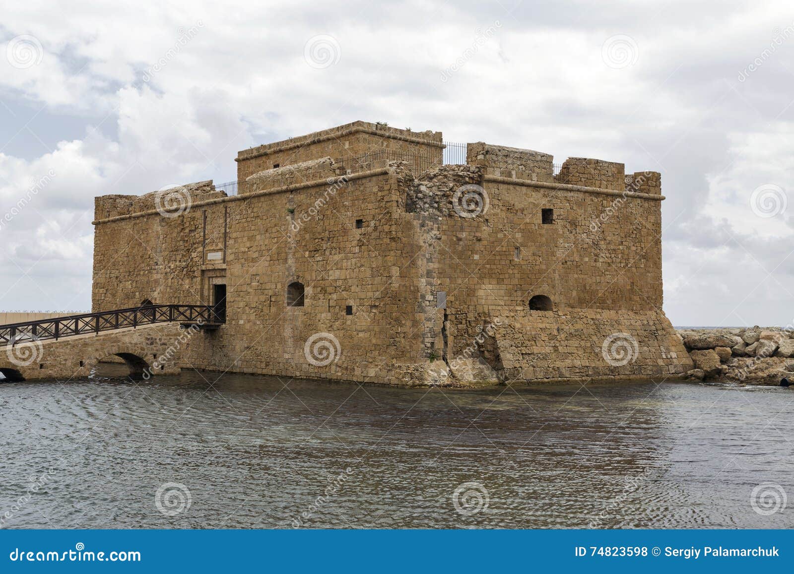 Medieval Fort in Paphos on Cyprus Stock Photo - Image of outdoors ...