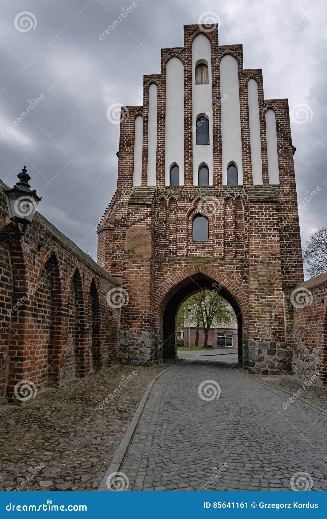Medieval Fortification of the City Gate Stock Image - Image of gate ...