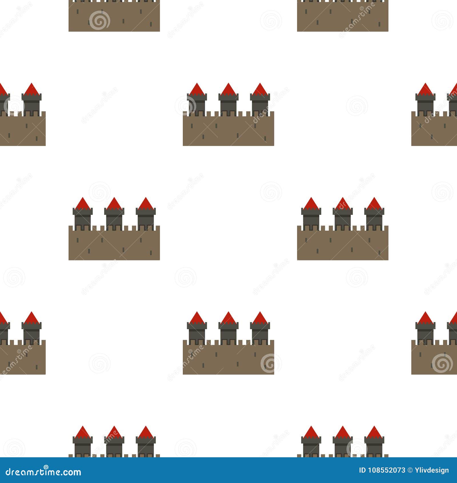 Medieval Fortification Icon, Outline Style Vector Illustration ...