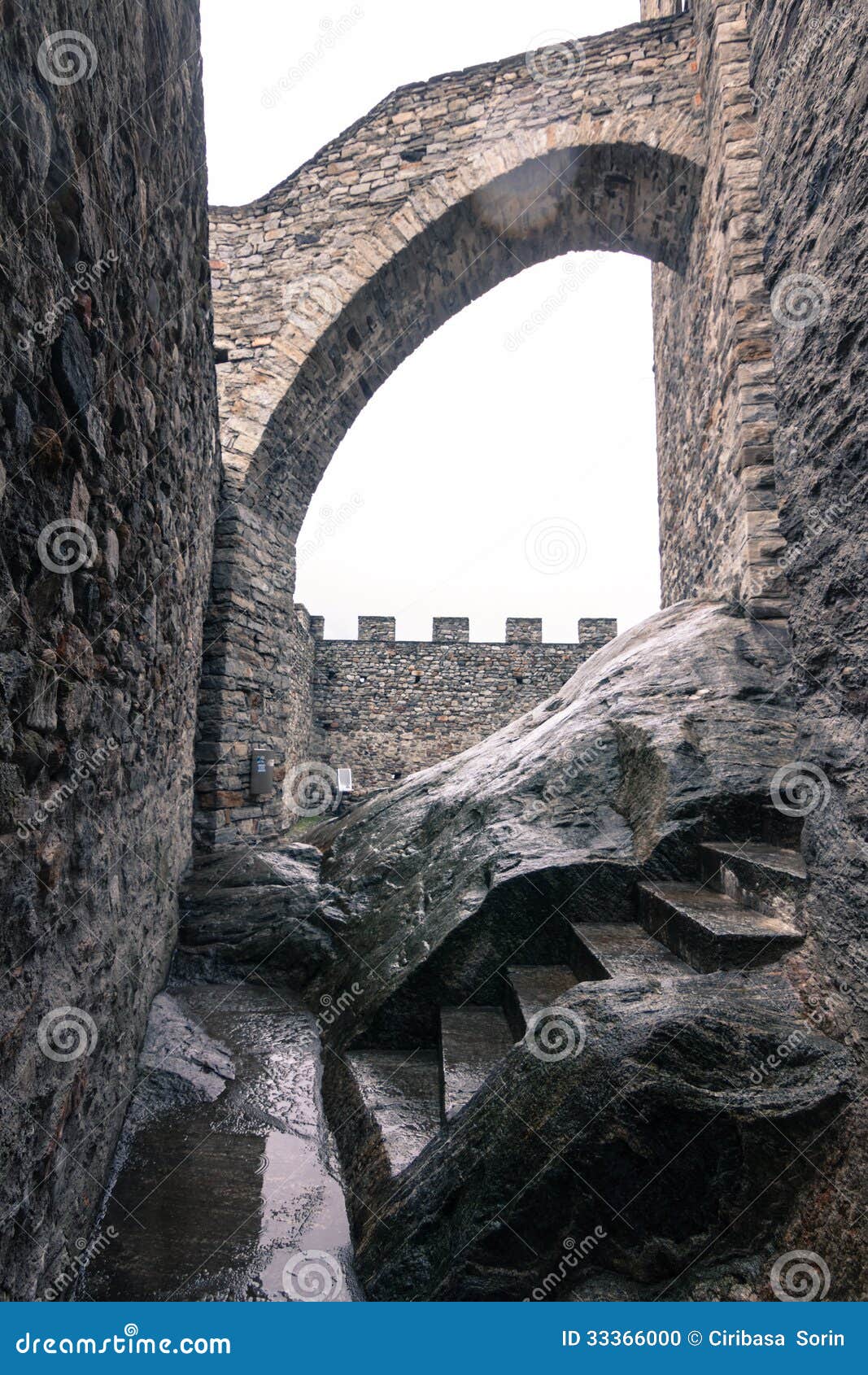 Medieval fortification stock photo. Image of europe, archeology - 33366000