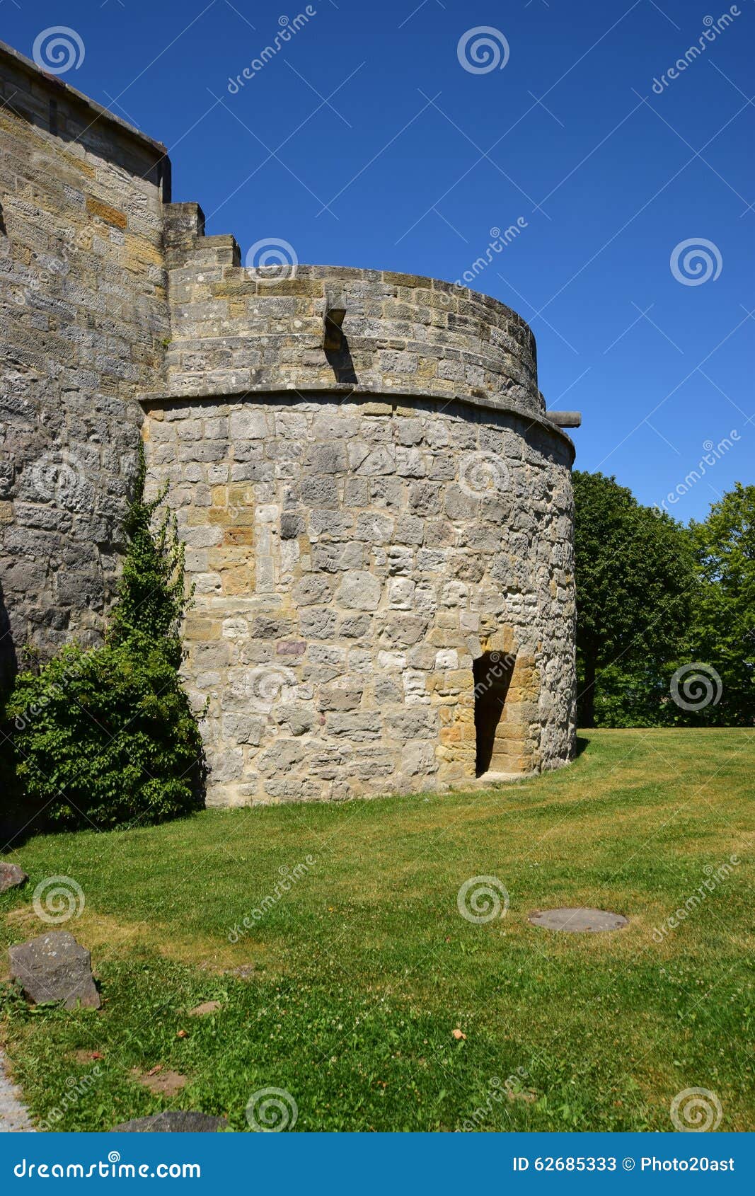 Medieval fortification stock image. Image of castle, historic - 62685333