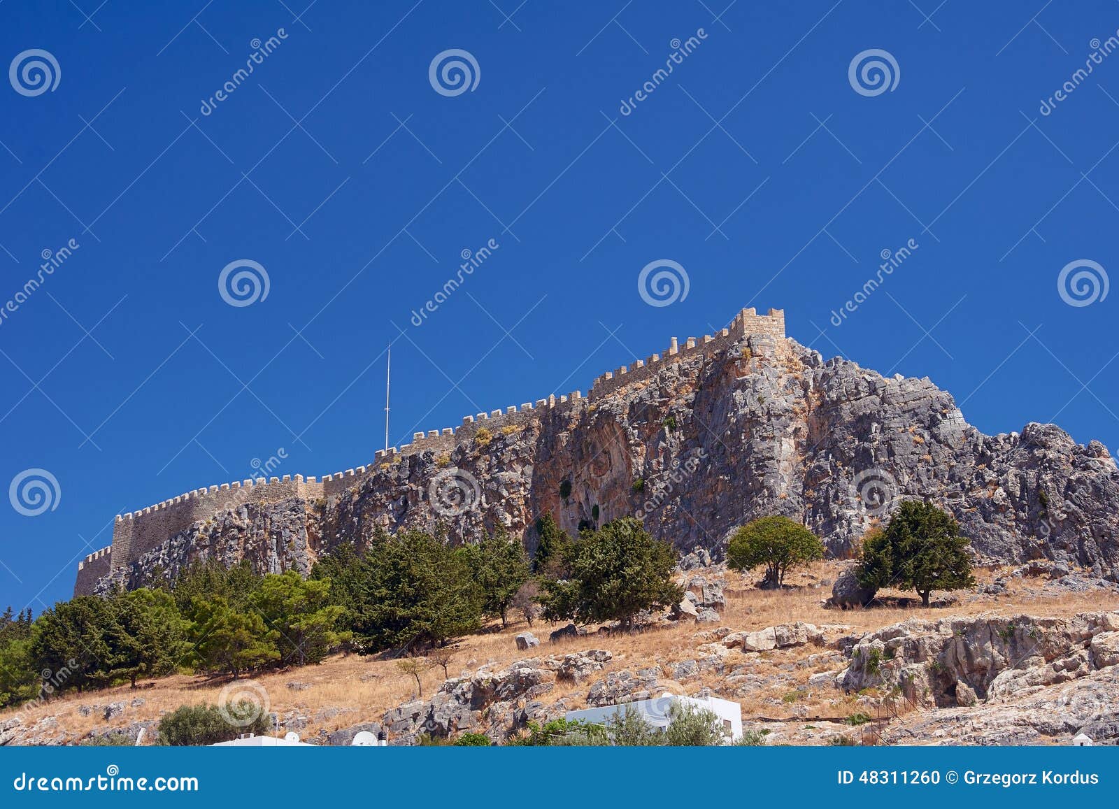 Medieval fortifications stock photo. Image of architecture - 48311260