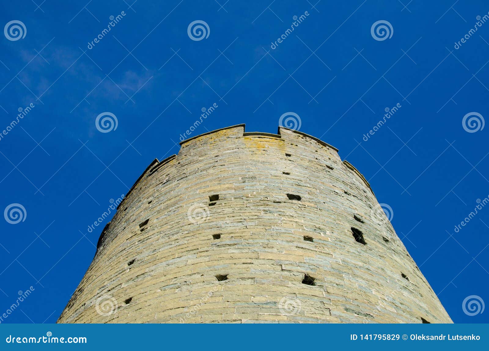 Medieval Fortified Tower stock image. Image of history - 141795829