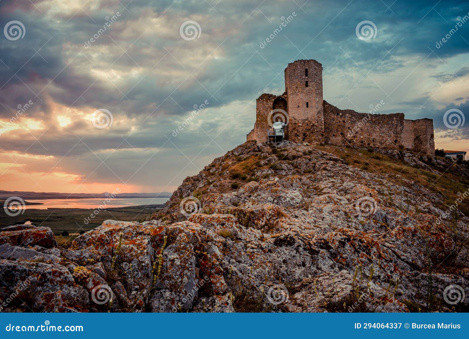 The Medieval Fortress of Enisala Stock Image - Image of travel, tower ...