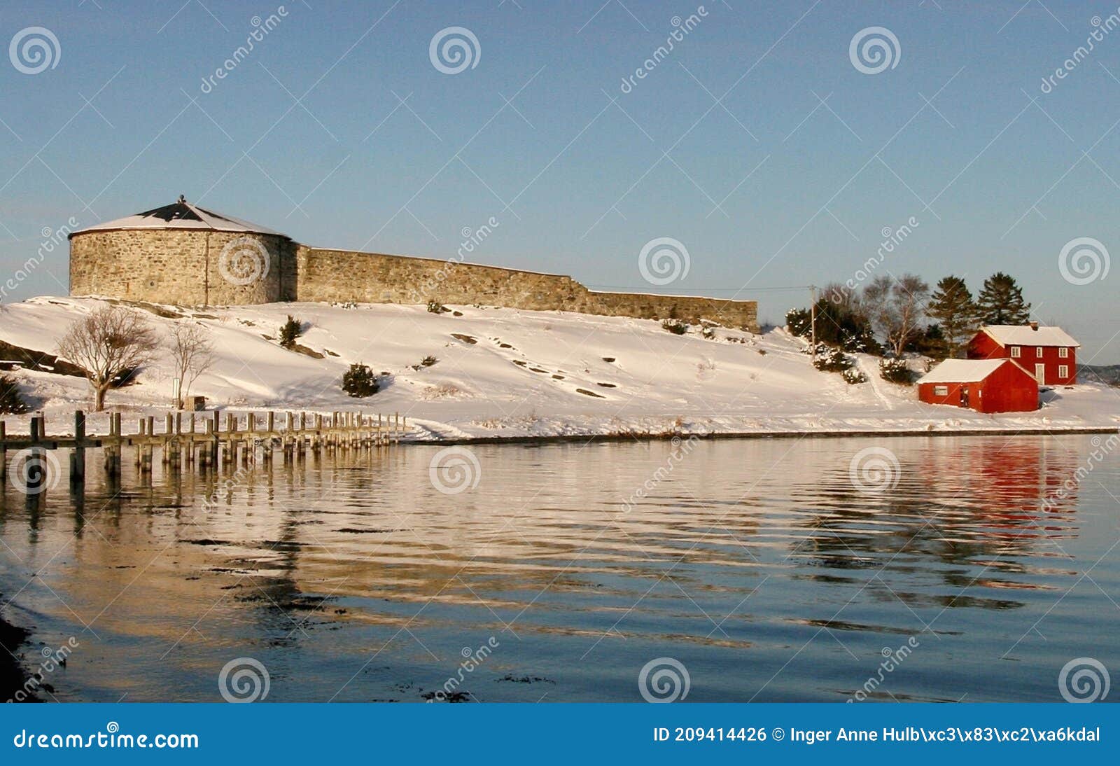 Medieval Fortress in Norway. Stock Photo - Image of outdoor, port ...