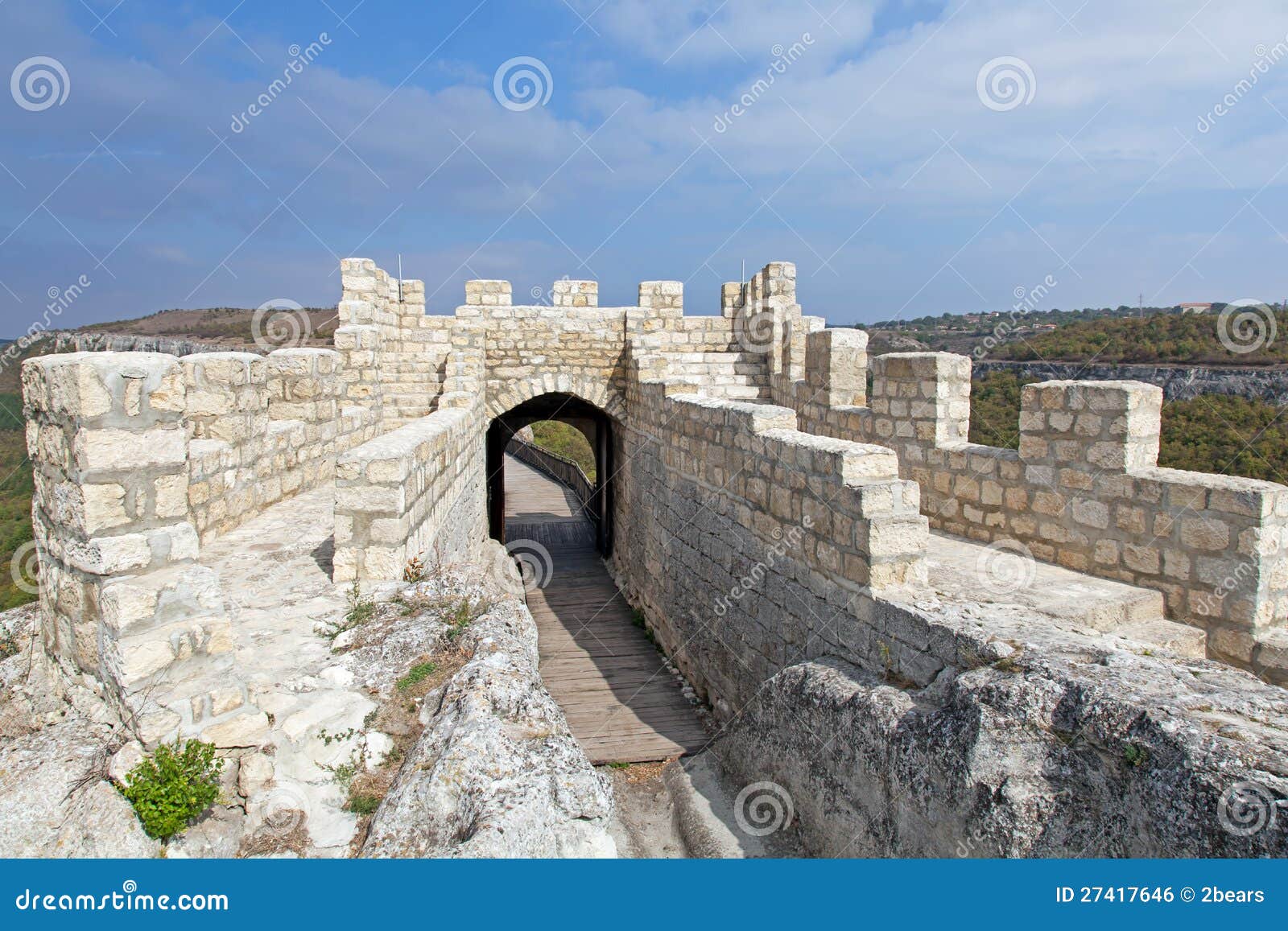 A Medieval Fortress Ovech in Bulgaria Stock Photo - Image of mountain ...
