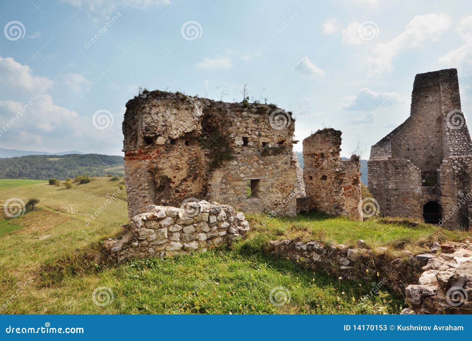 The Medieval Fortress in the Spring Stock Image - Image of landmark ...