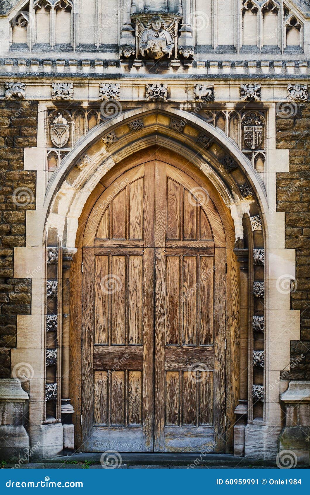 Medieval front doors stock image. Image of catholic, secret - 60959991