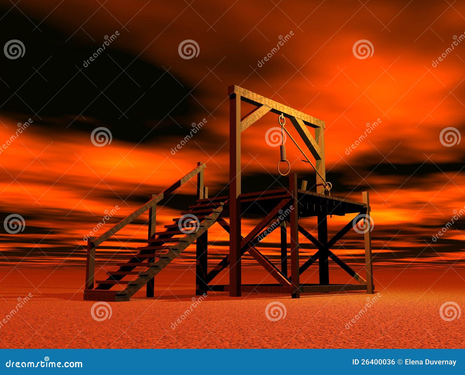 Gallows. Execution And Punishment. Symbol Of Death And Suffocation ...