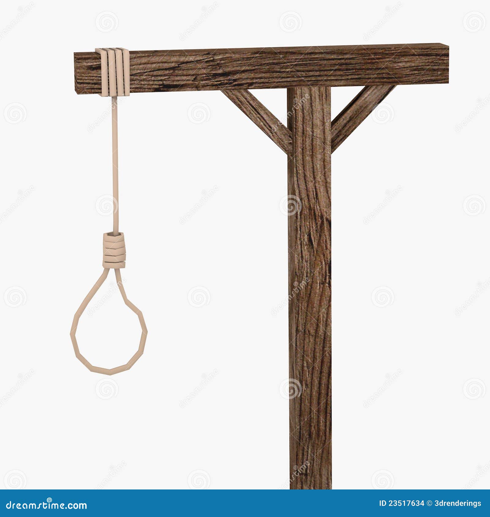 Medieval Gallows With Rope Stock Images - Image: 23517634