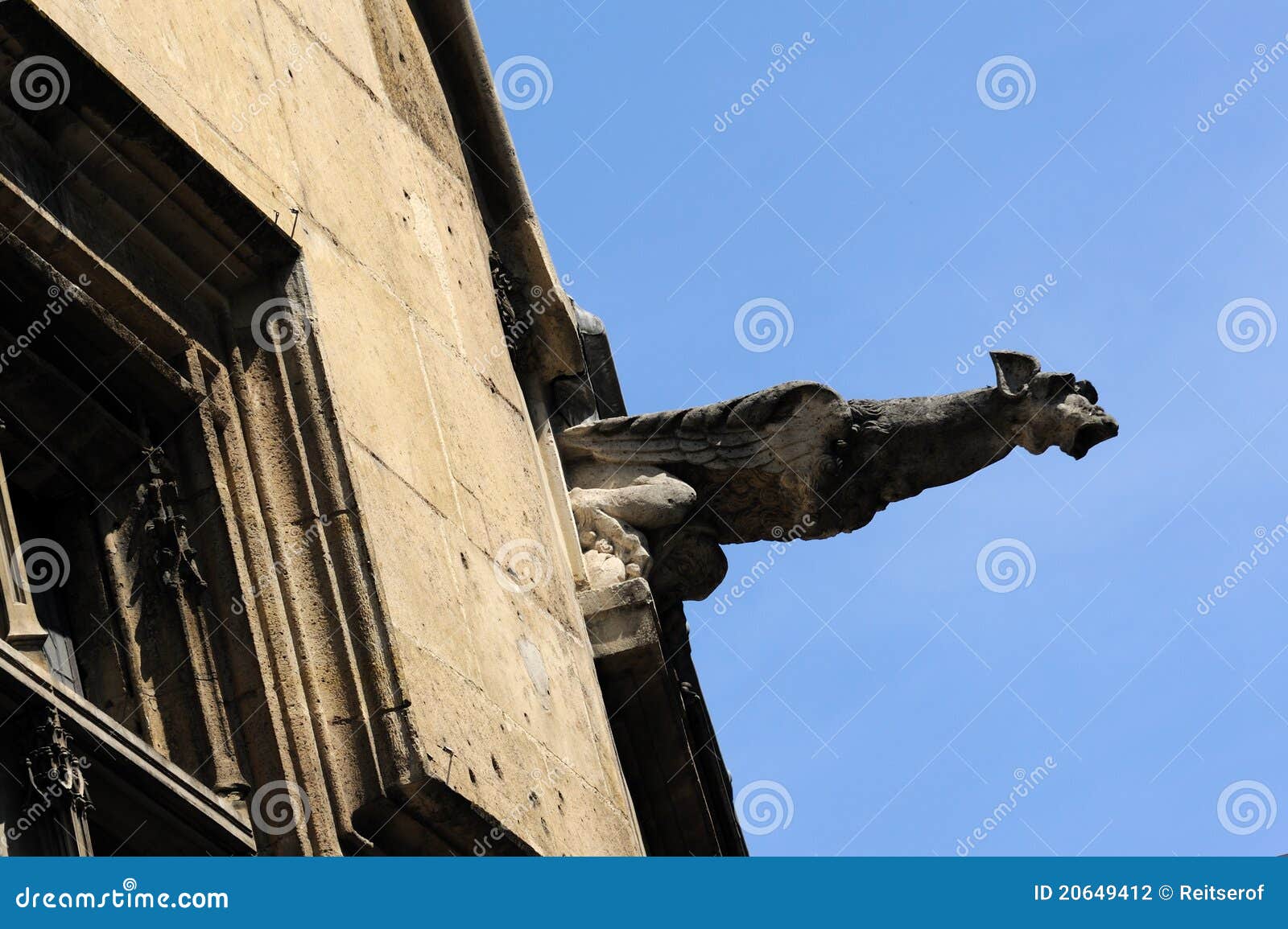 Medieval gargoyle stock photo. Image of ages, drainpipe - 20649412