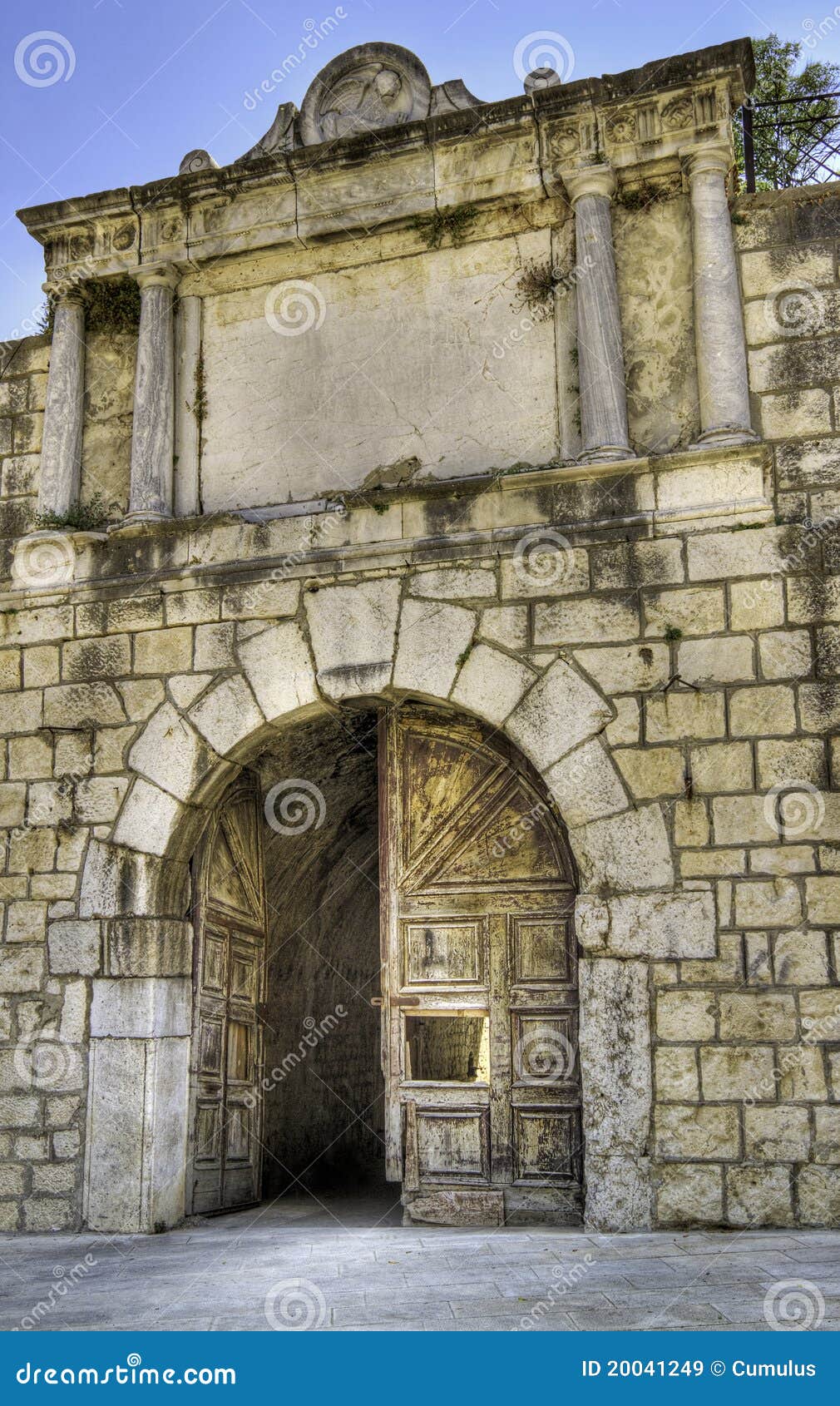Medieval gate. stock image. Image of antique, ancient - 20041249