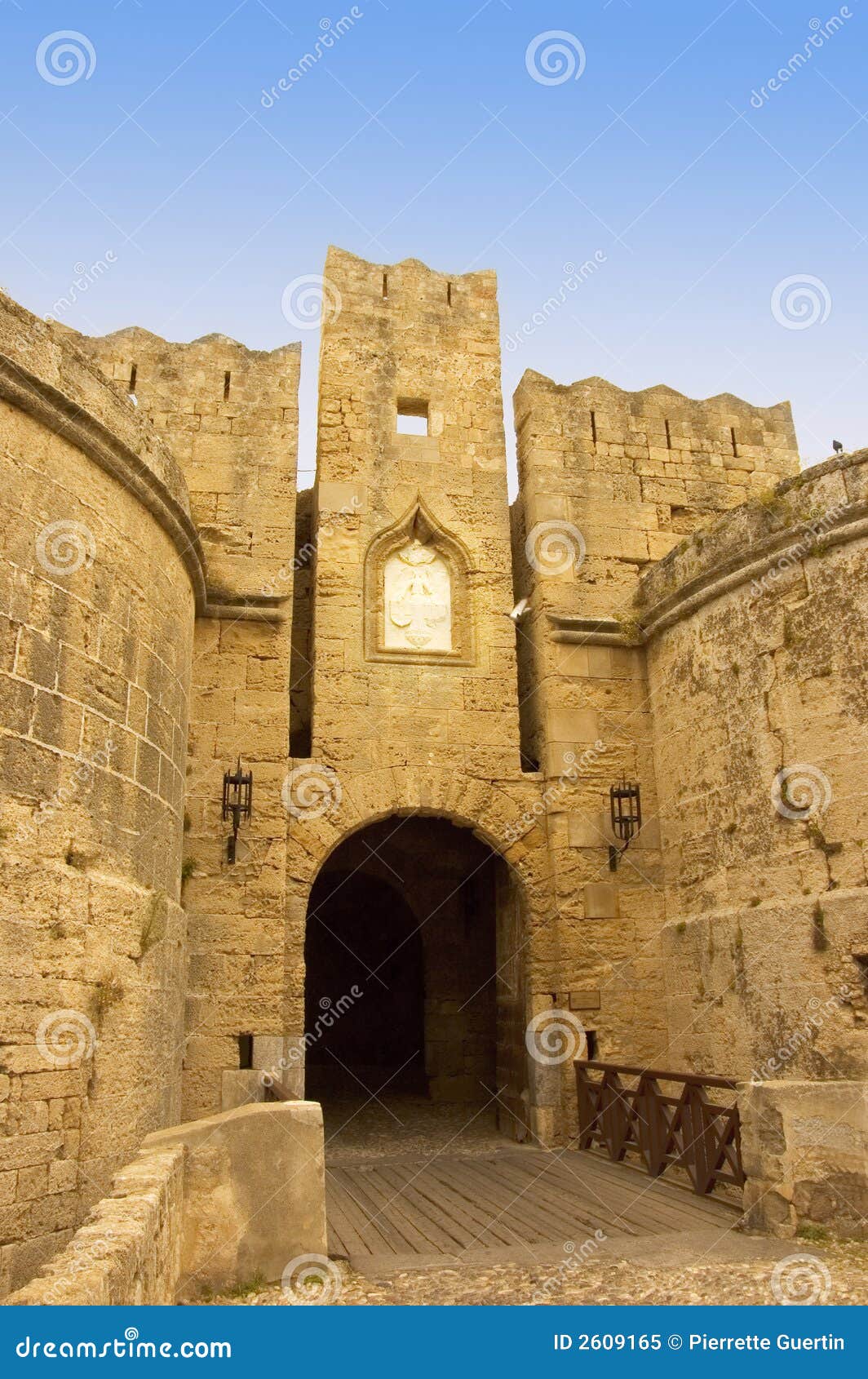 Medieval gate stock image. Image of fresco, town, destinations - 2609165