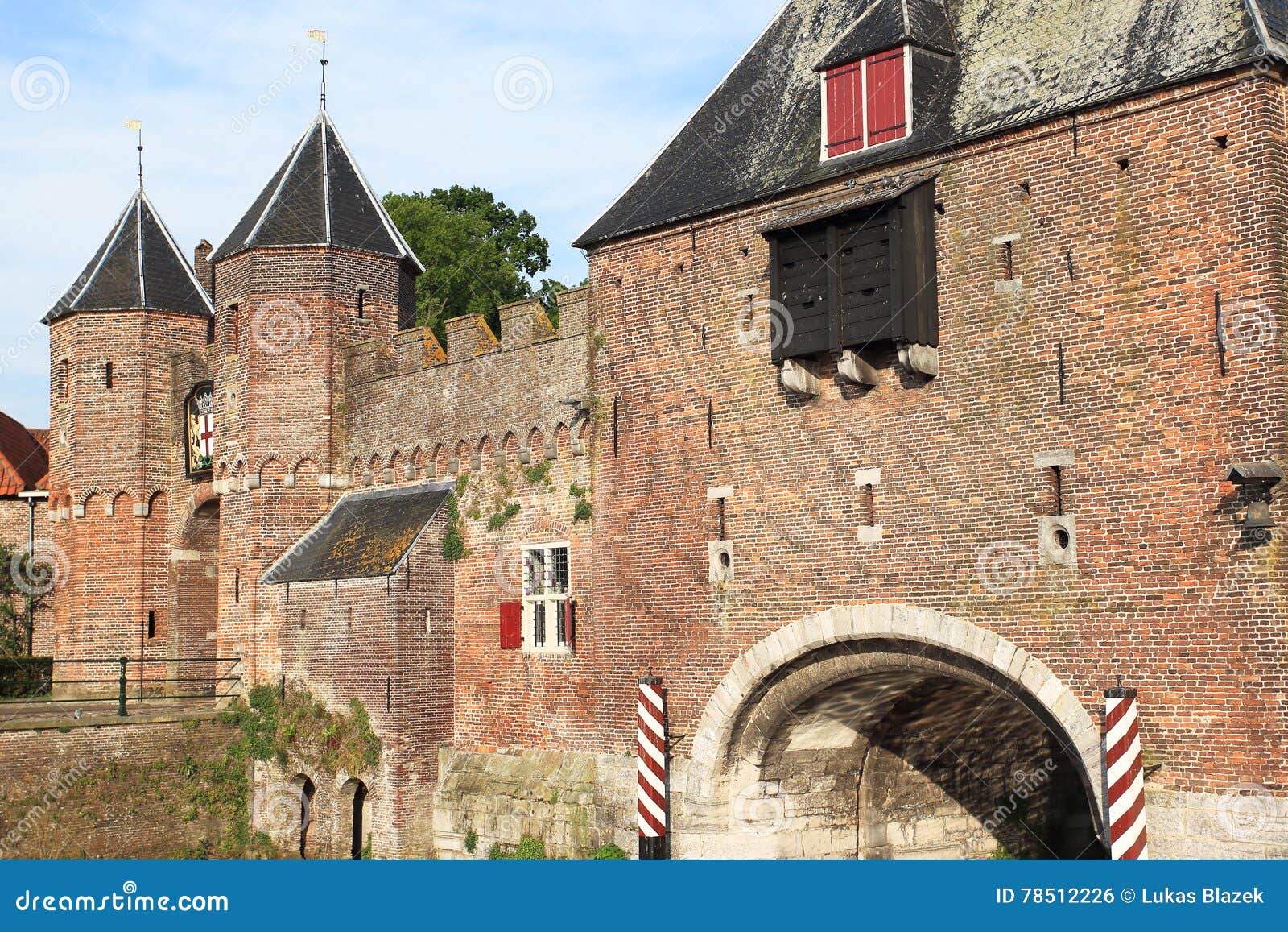 Medieval Gate in Amersfoort Stock Photo - Image of netherlands ...