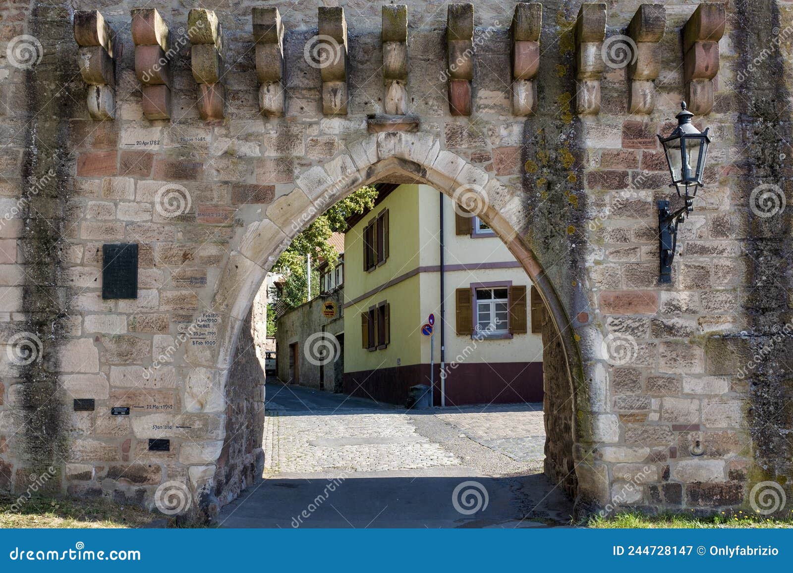 Medieval gate stock image. Image of germany, gate, middle - 244728147
