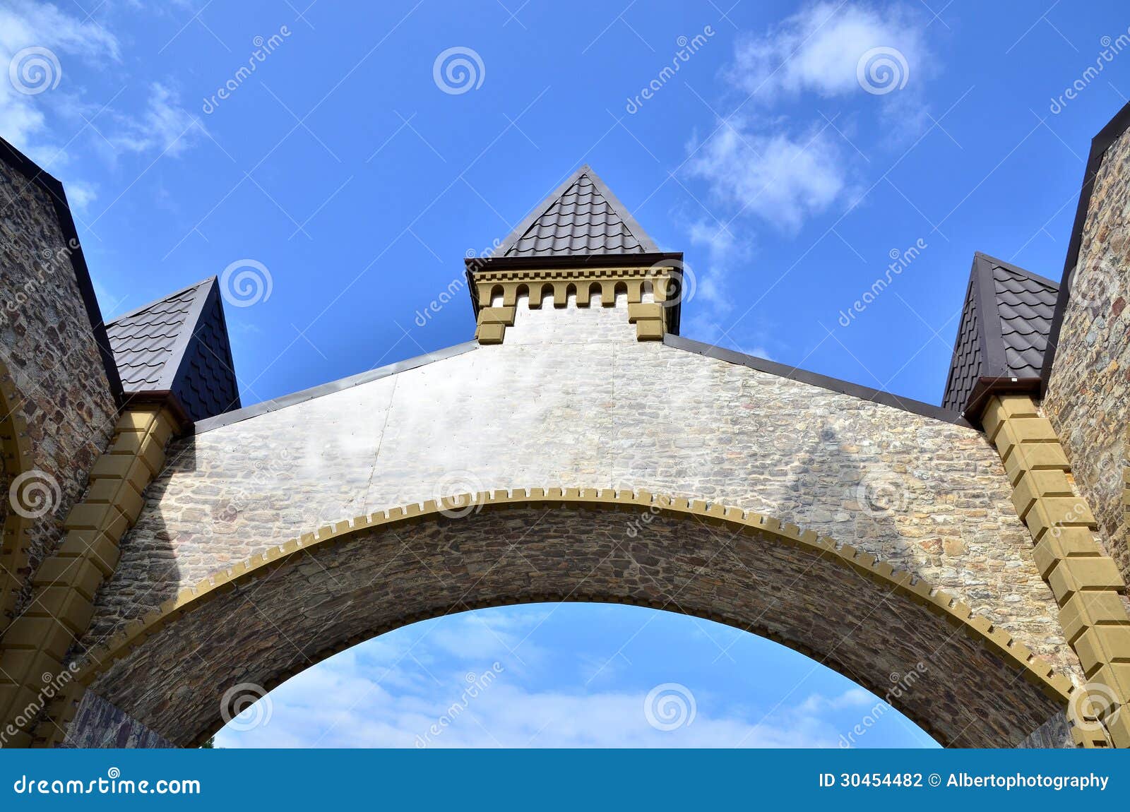 Medieval gate stock photo. Image of fake, parc, tower - 30454482