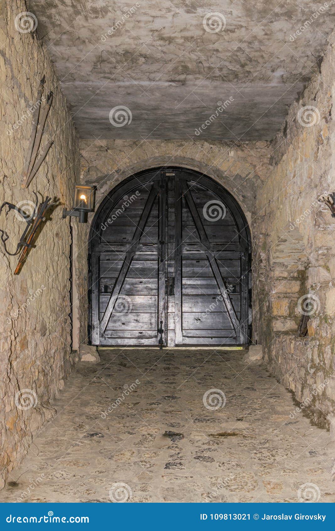 Medieval gate stock image. Image of gate, exit, castle - 109813021