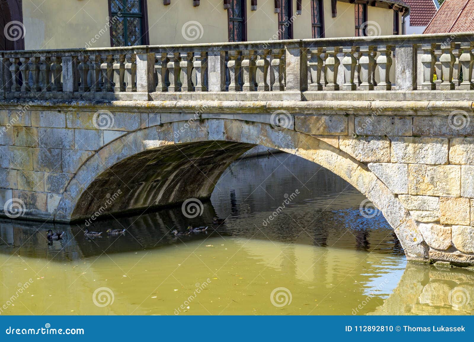Medieval Gatehouse and Bridge of the Steinfurt Castle Stock Photo ...