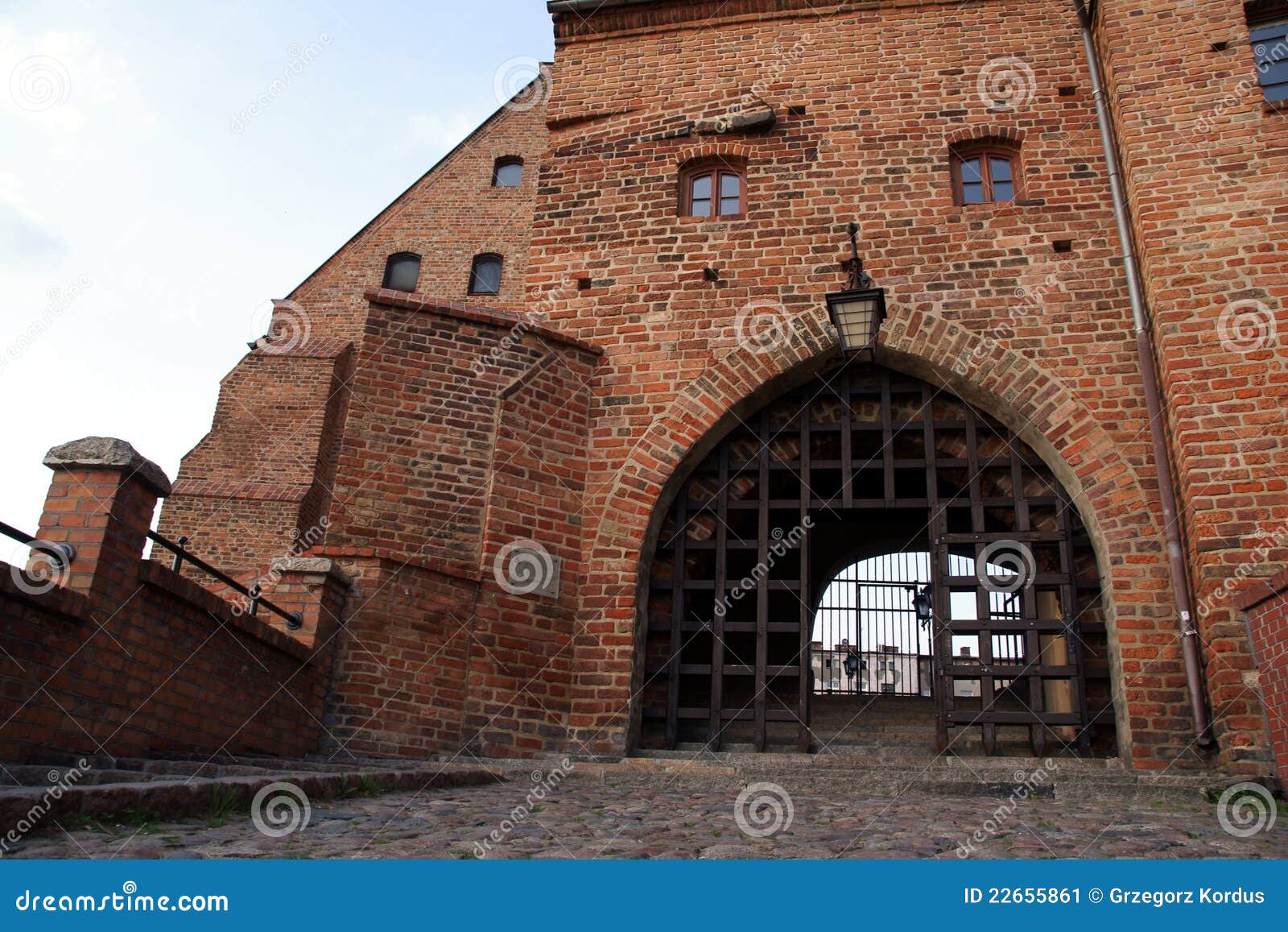Medieval Gateway To Gothic Castle Stock Image - Image of gateway ...